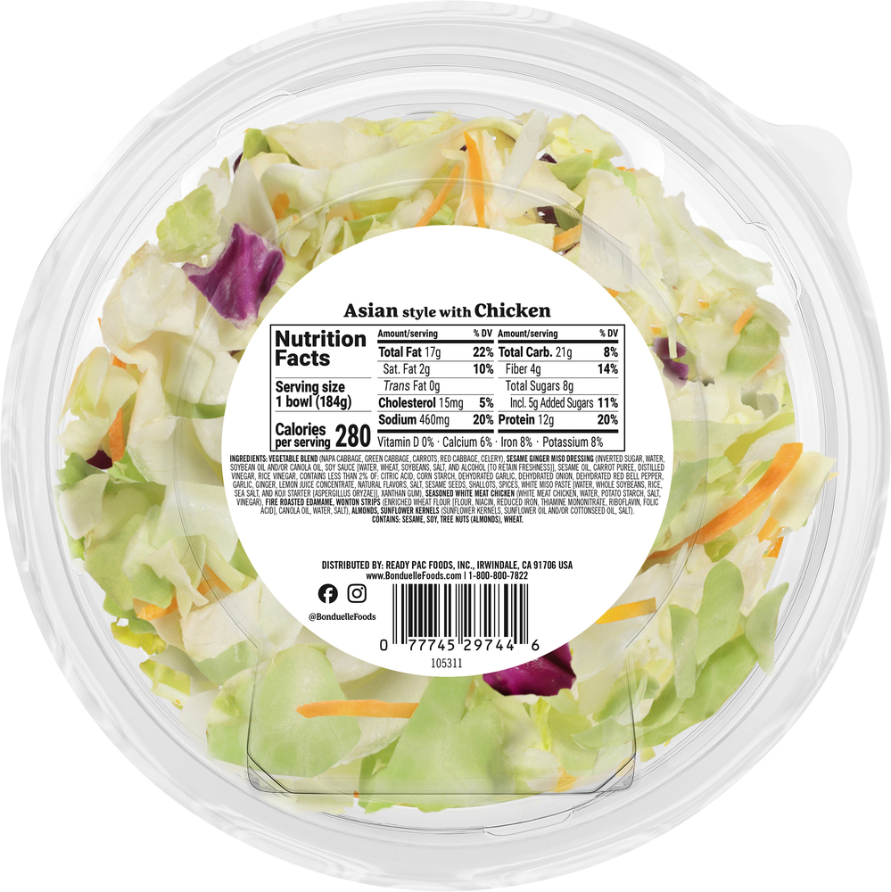 Ready Pac Bistro Bistro Ready Pac Bistro Bowl Asian Style with Chicken ...