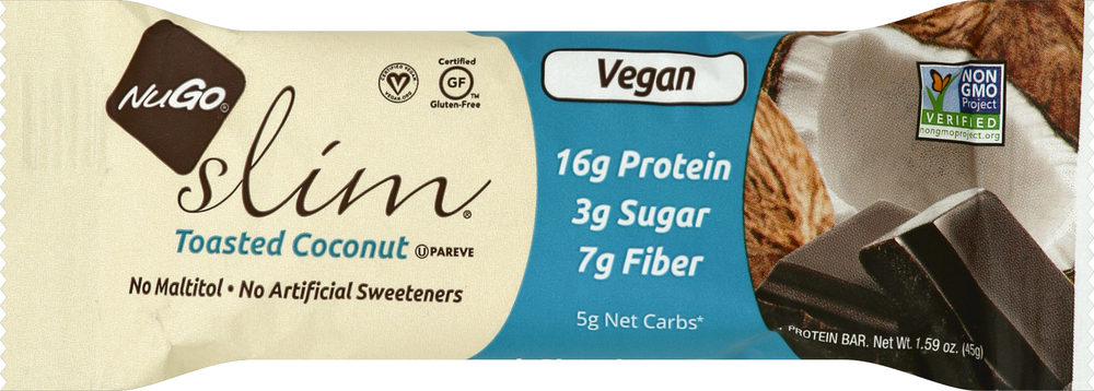 Nu Go Slim Protein Bar, Toasted Coconut-Main