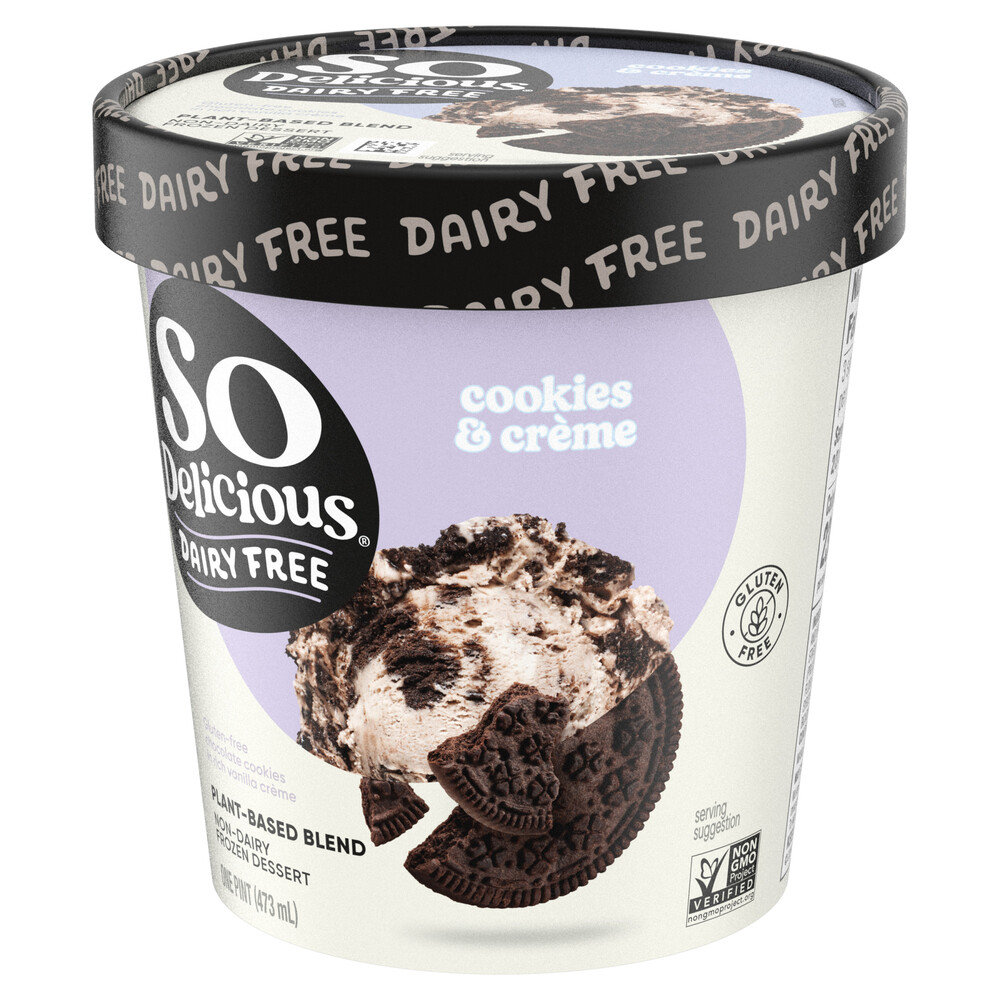 So Delicious Dairy Free Vegan Cookies and Creme Wondermilk Frozen ...