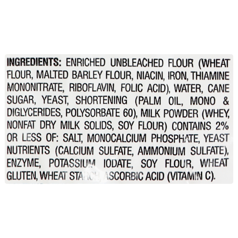 Bridgford Ready-Dough-Ingredients