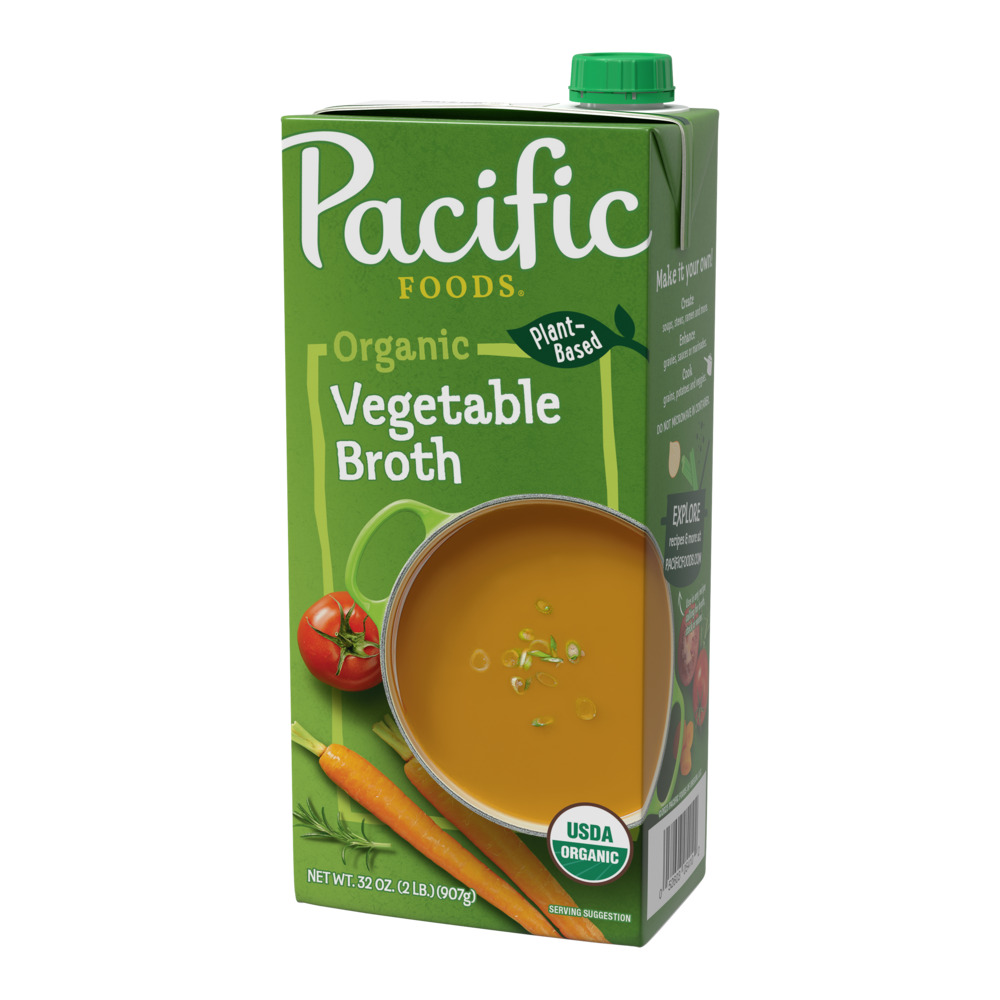 Pacific Foods Organic Vegetable Broth-Front-Right-Elevated