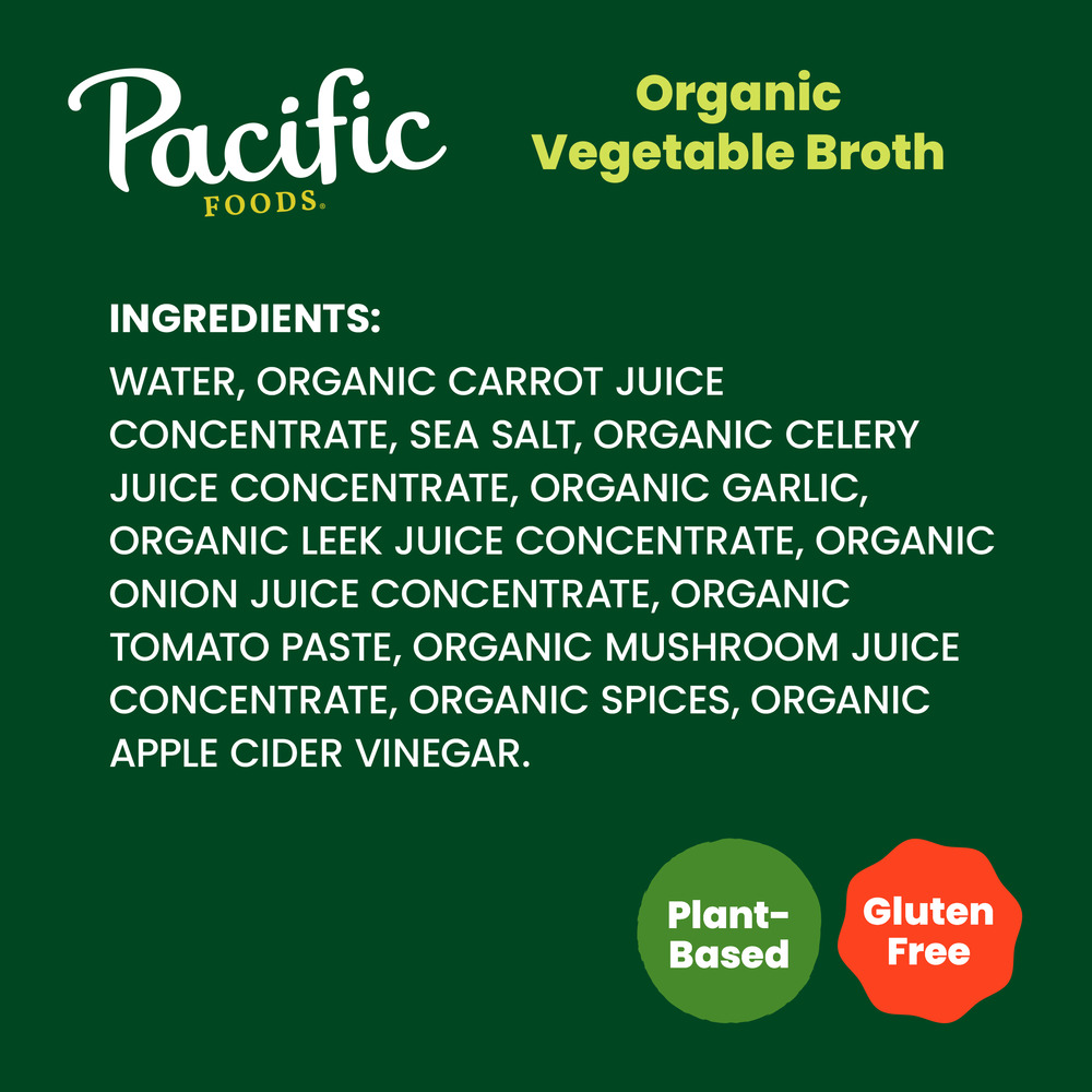 Pacific Foods Organic Vegetable Broth-Ingredients