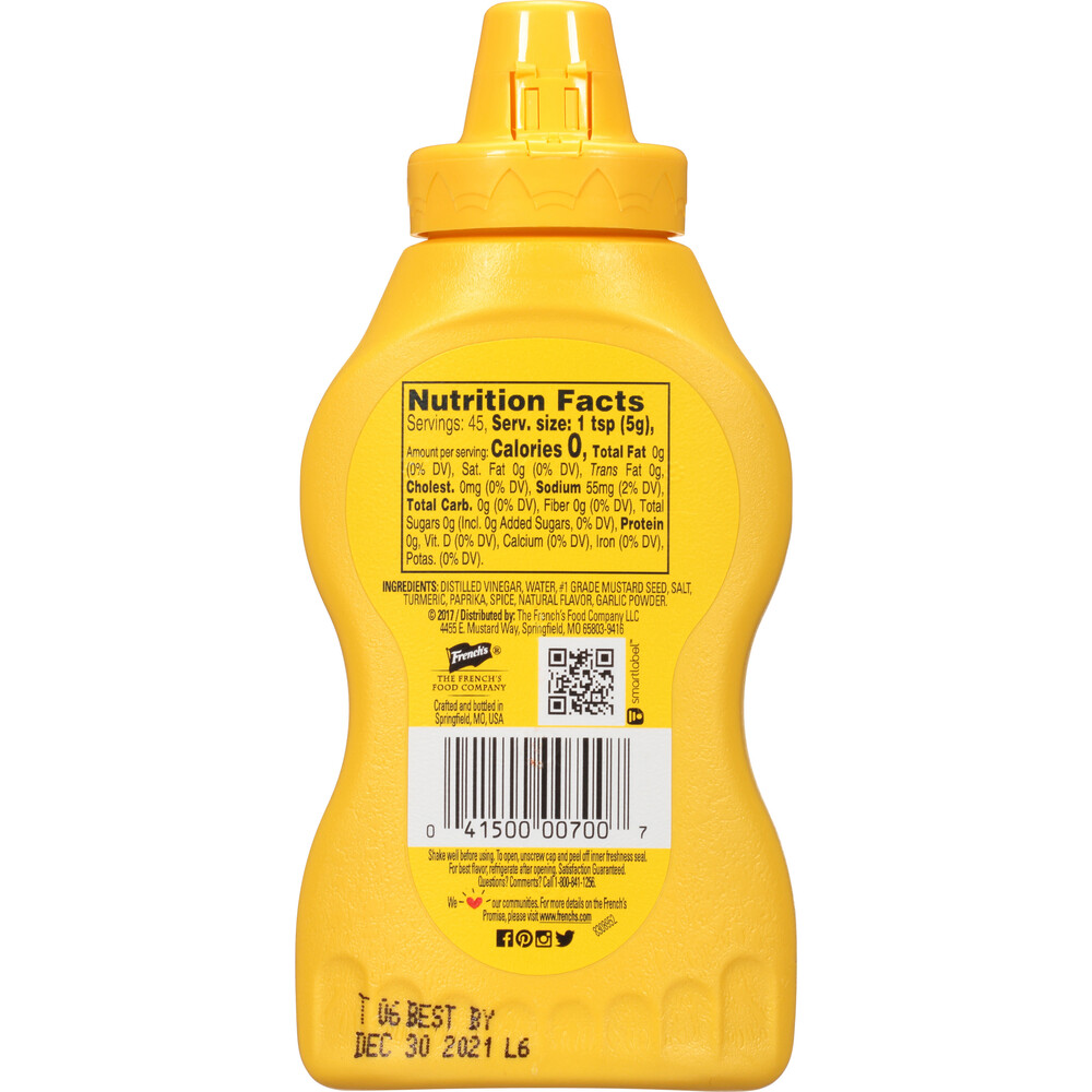 French's Classic Yellow Classic Yellow Mustard-Planogram-Back