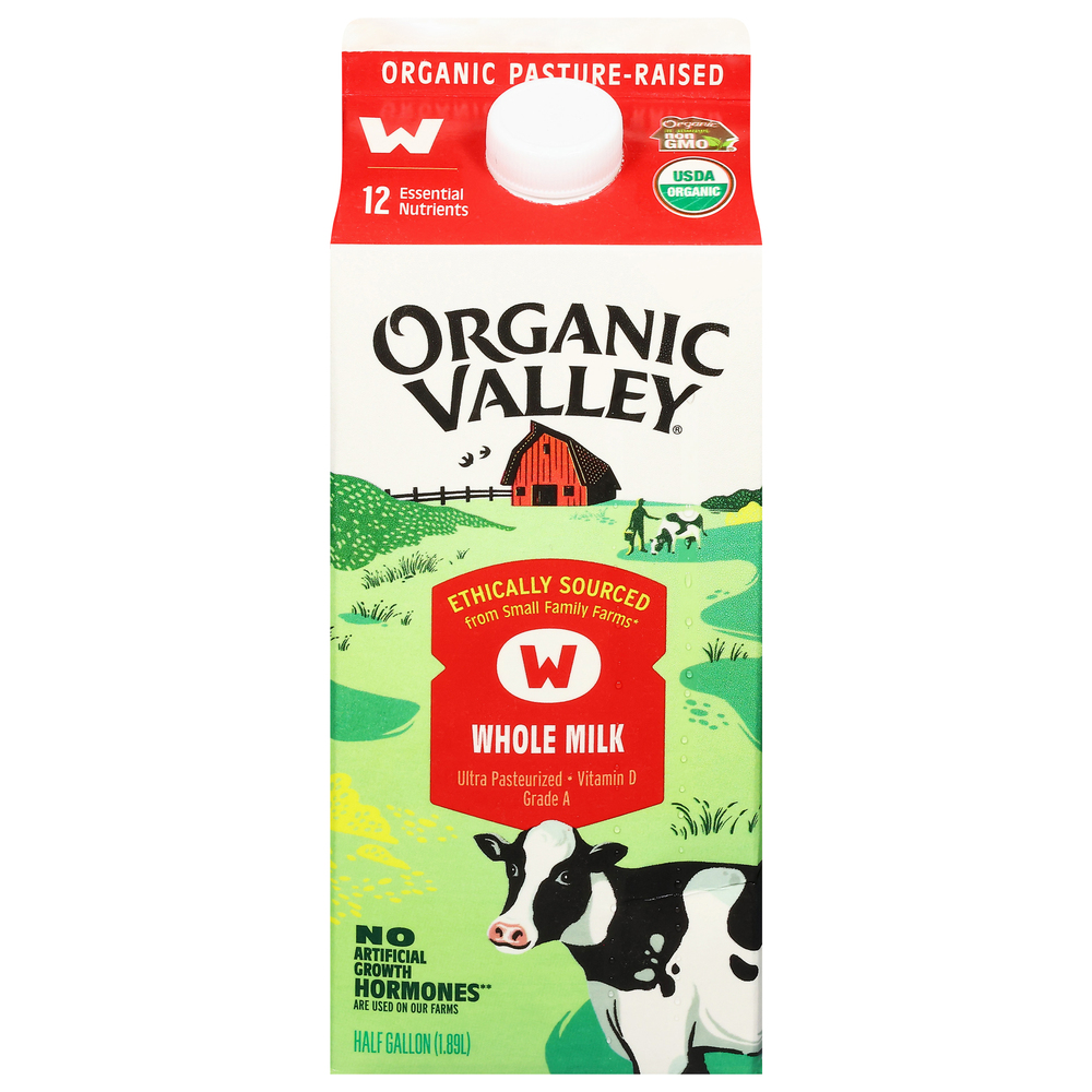 Organic Valley Milk, Whole-Main