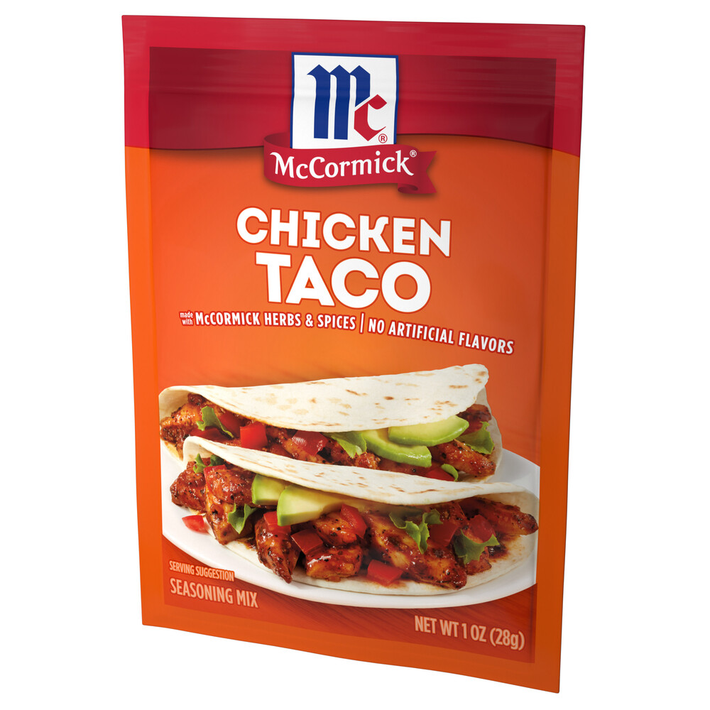 McCormick Chicken Taco Seasoning Mix-Front-Right-Elevated