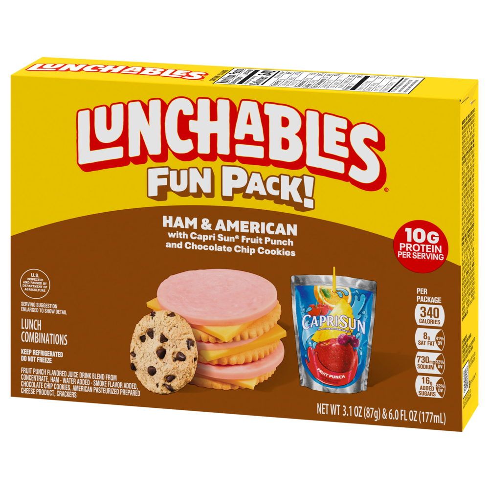 Lunchables Ham and American Cracker Stackers-Front-Right-Elevated