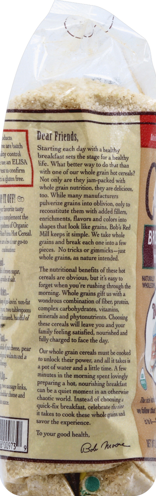 how to cook brown rice farina