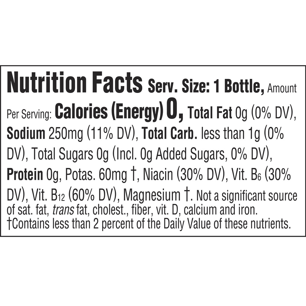 Powerade Sports Drink, Zero Sugar, Mixed Berry-Nutrition-Facts
