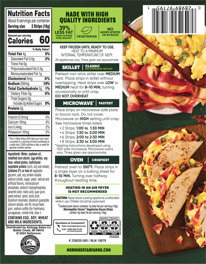 how to cook morningstar bacon