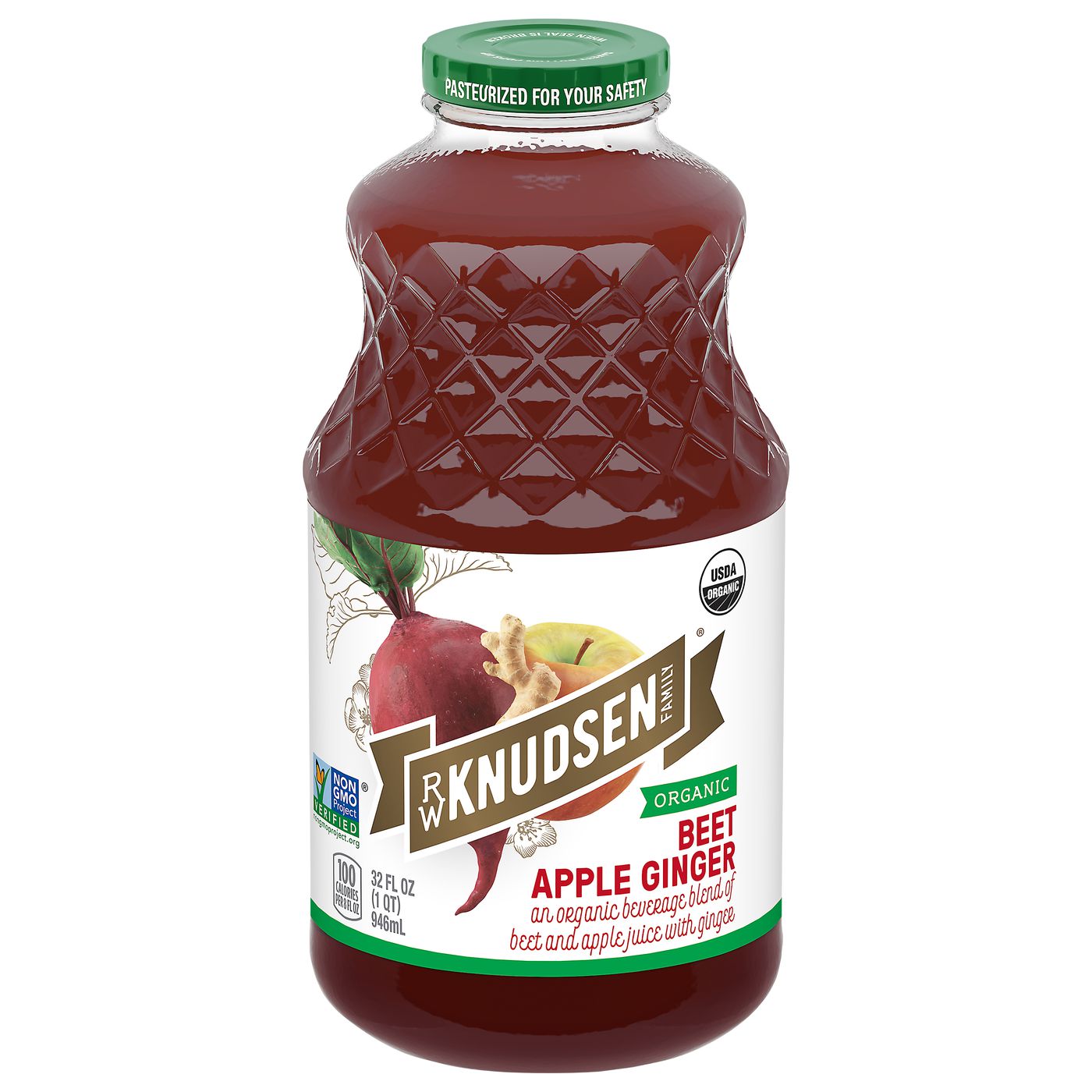 R.W. Knudsen Family Juice, Organic, Beet Apple Ginger-Main