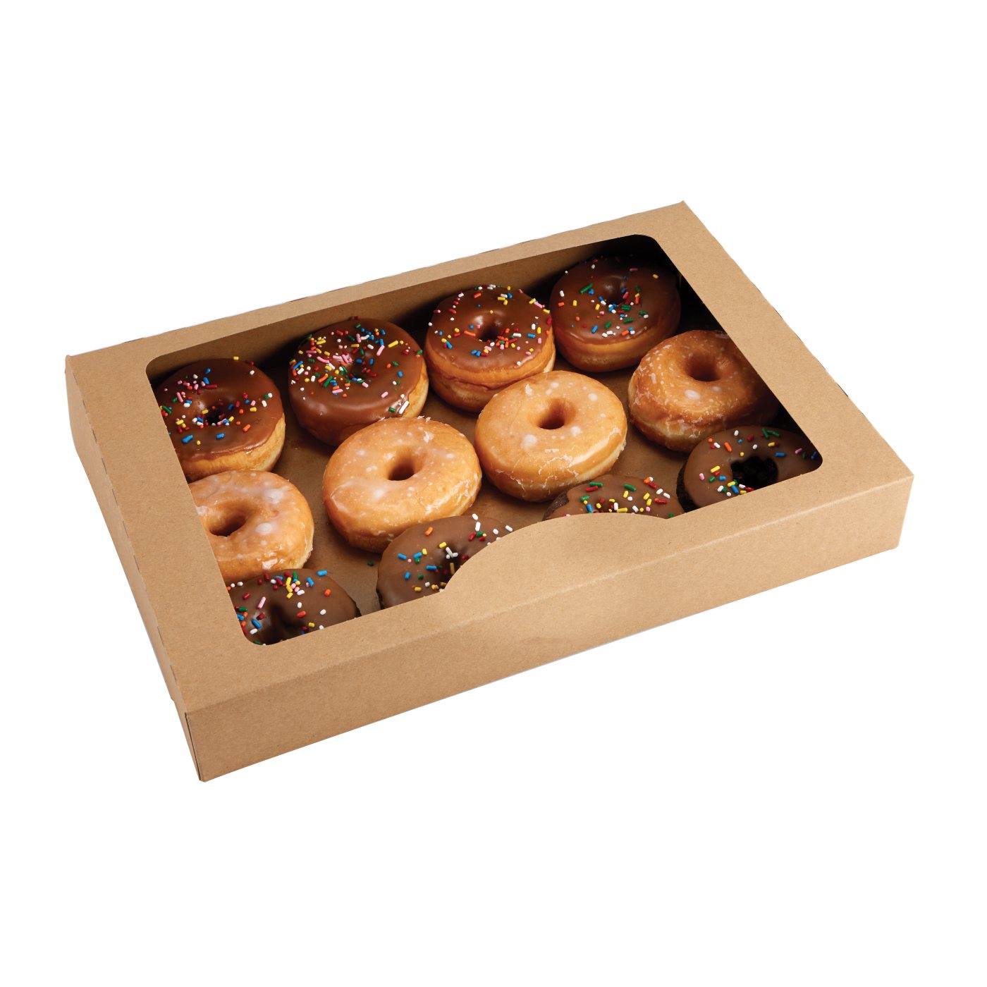 box of 12 doughnuts