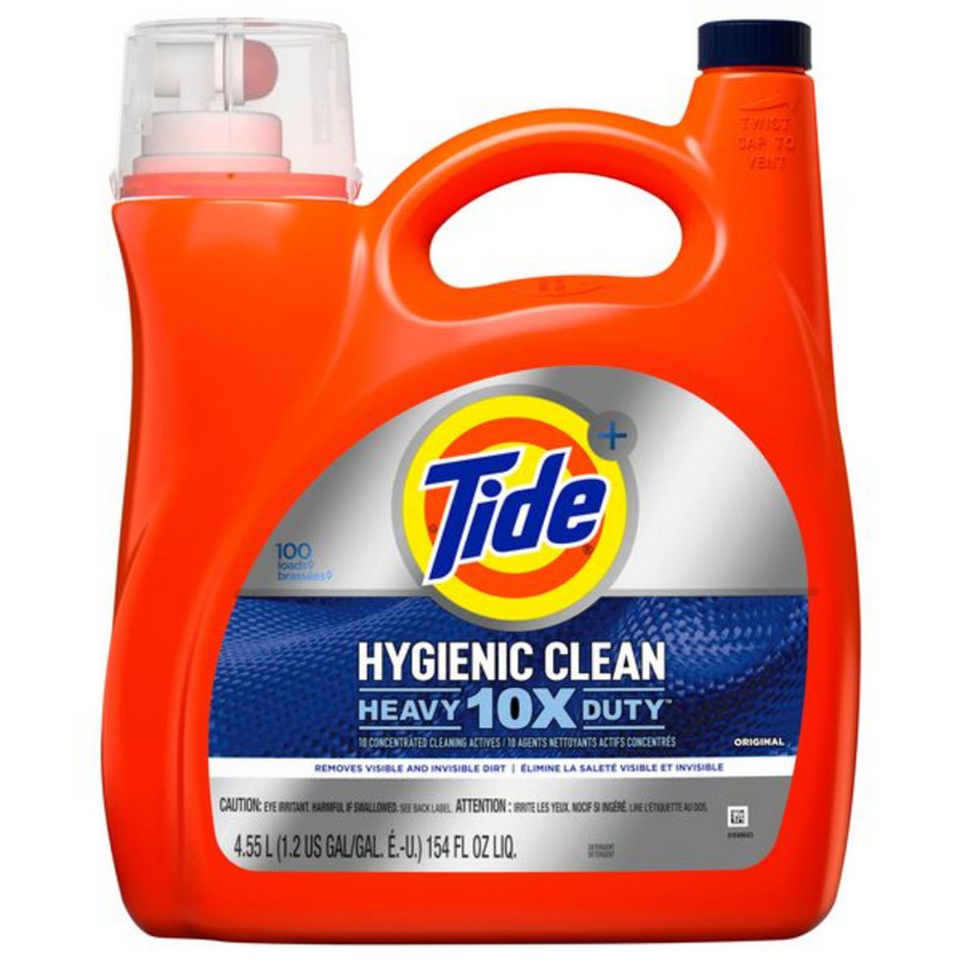 Tide + Detergent, Original, Hygienic Clean, Heavy 10X Duty-Main