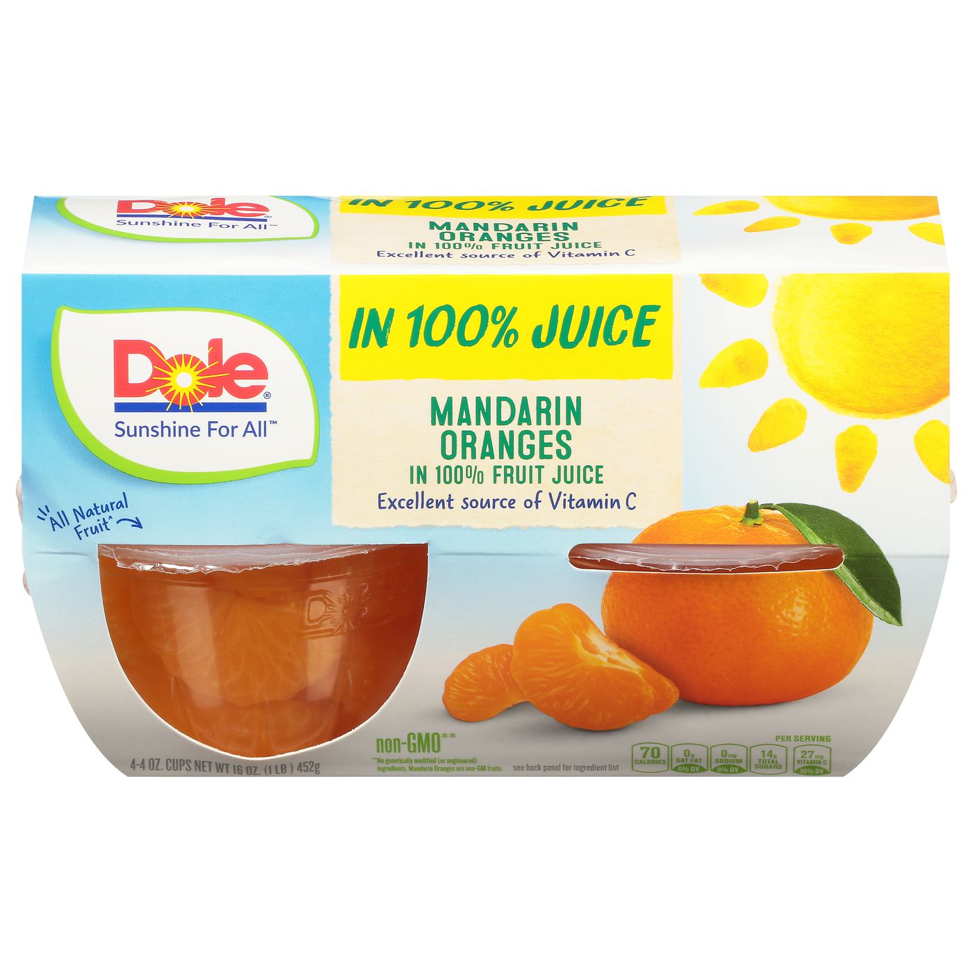 Dole Mandarin Oranges, In 100% Juice-Main