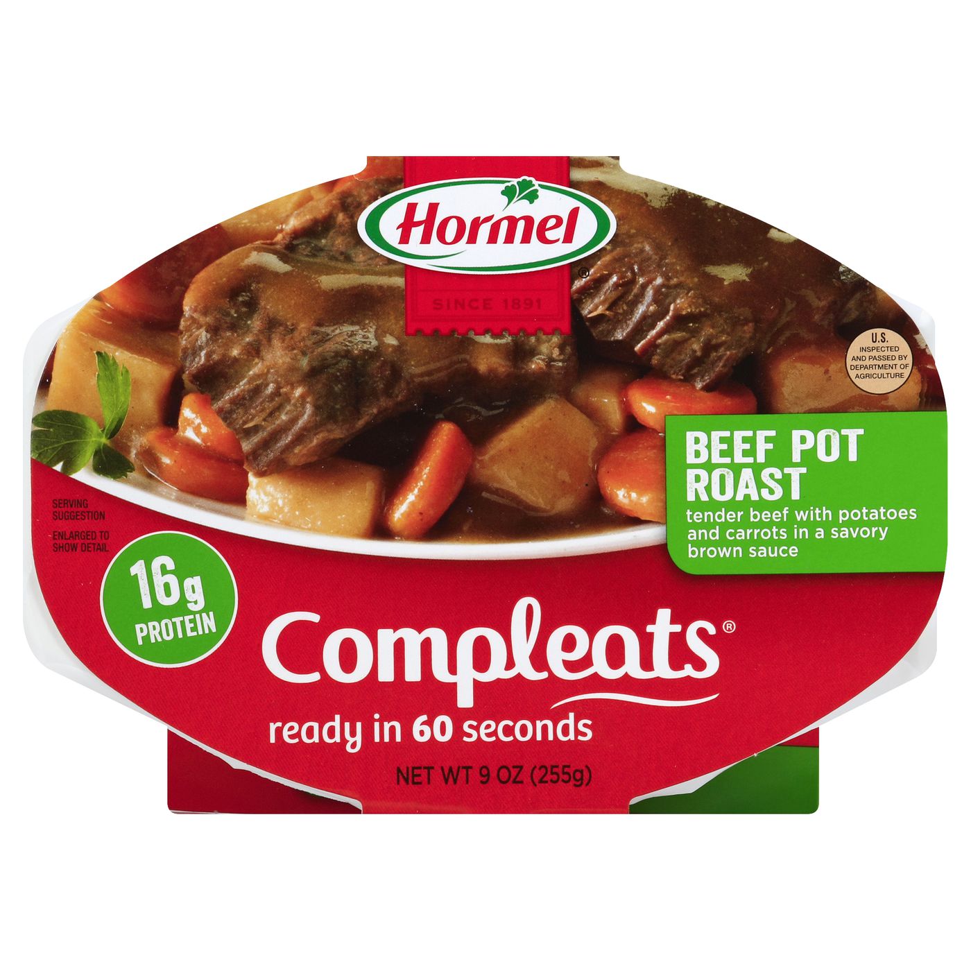Hormel Compleats Beef Pot Roast, with Potatoes & Carrots in Gravy-Main
