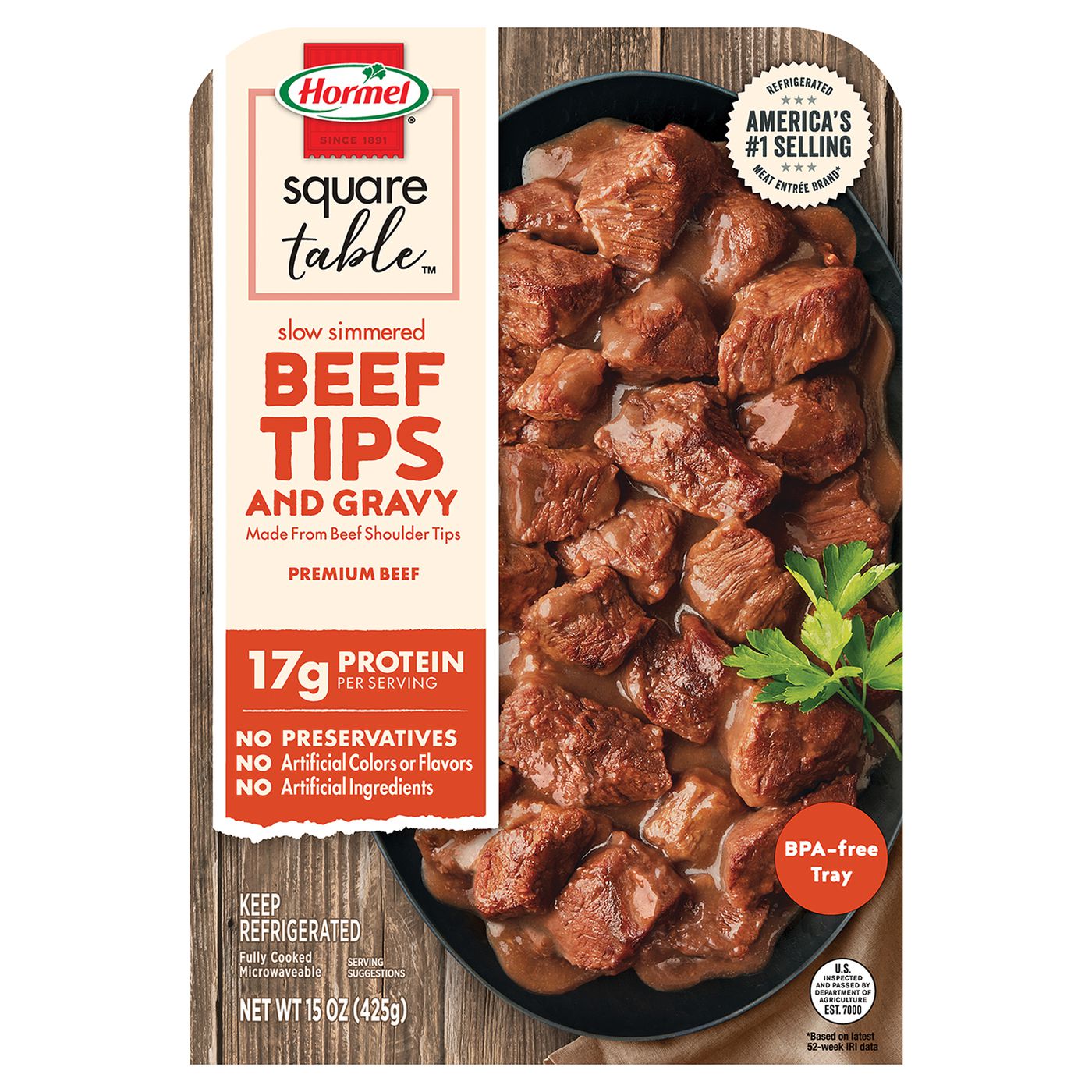 Hormel Beef Tips & Gravy, Slow Simmered-Main