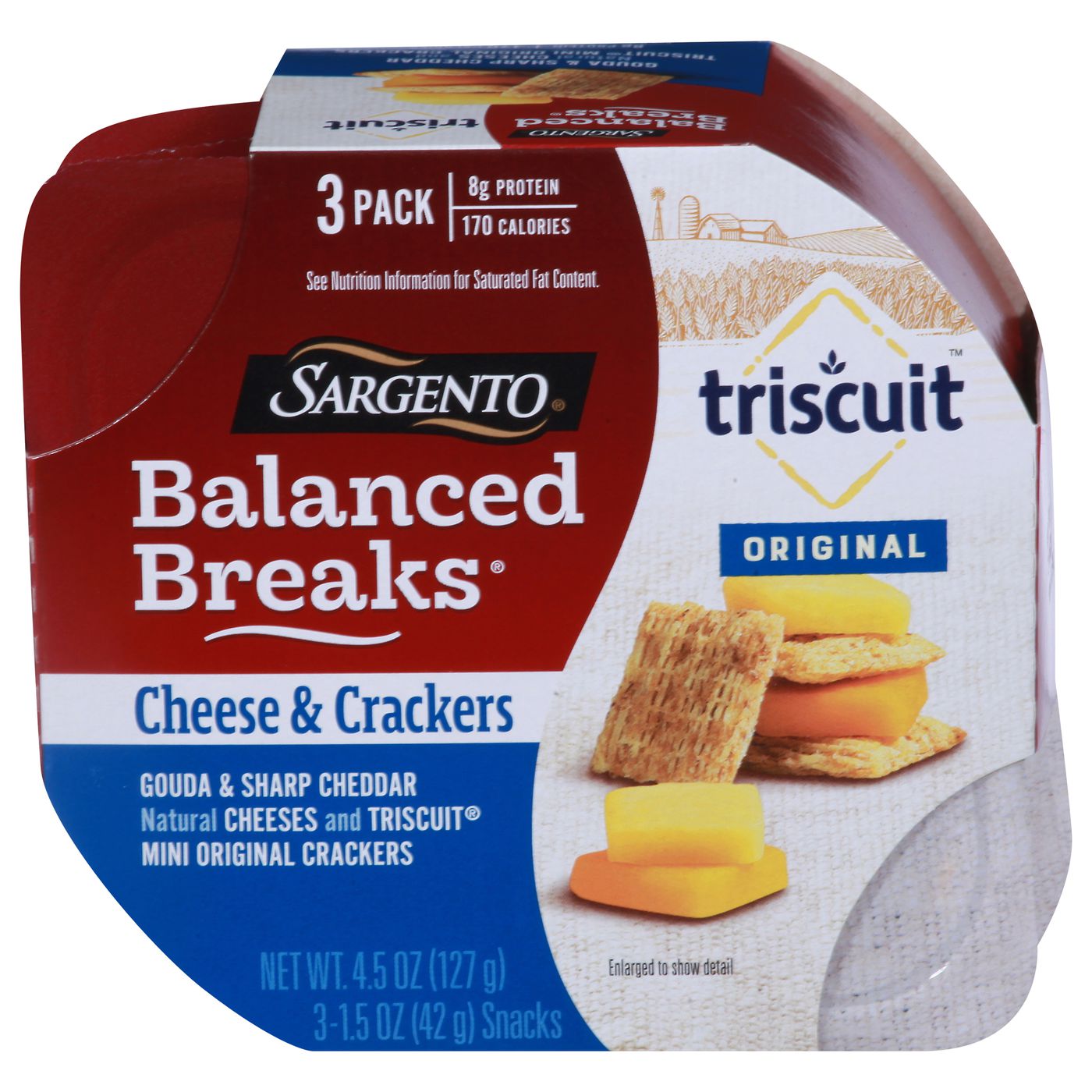 Sargento Balanced Breaks, Cheese & Crackers, Gouda & Sharp Cheddar ...