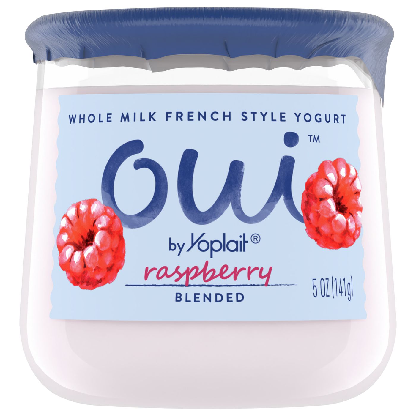 Oui Yogurt, Raspberry, French Style, Blended-Main