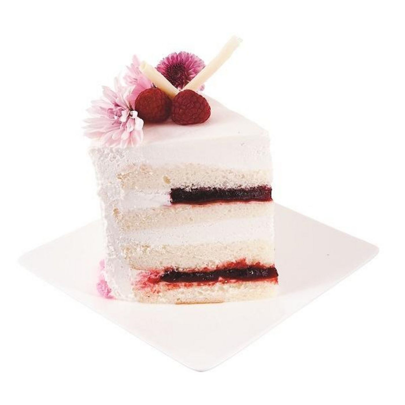 Natural Raspberry Perfection Cake Slice-Main