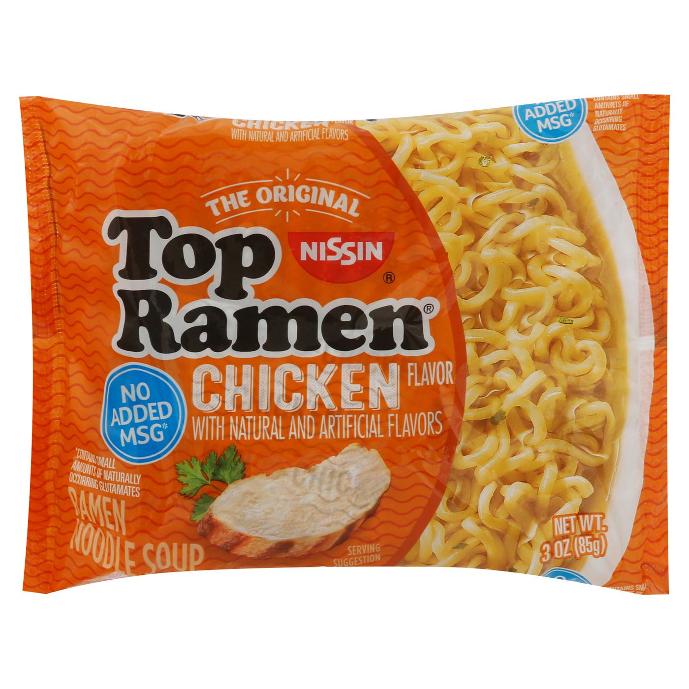 Nissin Top Ramen Ramen Noodle Soup, Chicken Flavor-Main