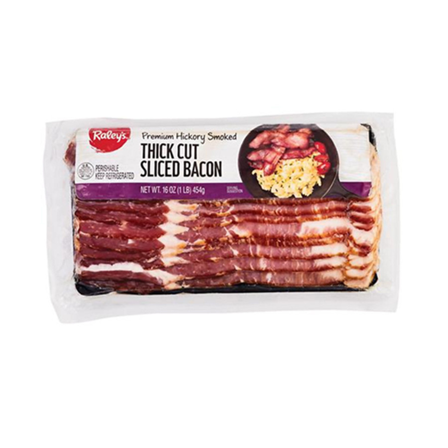 Raley's Premium Hickory Smoked Thick Cut Sliced Bacon-Main