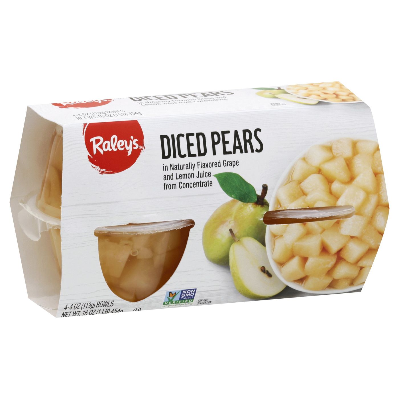 diced pears