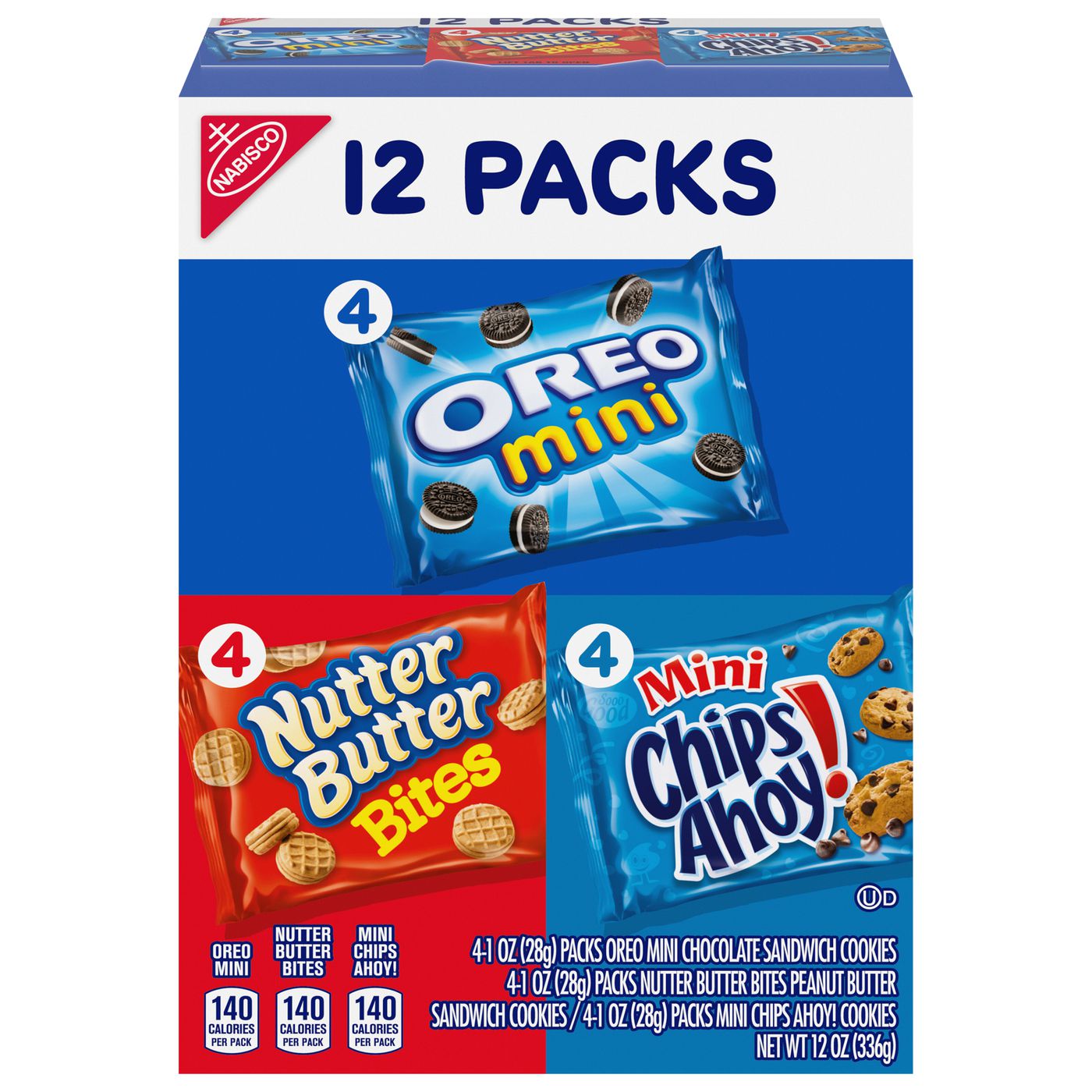 CHIPS AHOY!/NUTTER BUTTER/OREO Nabisco Cookie Variety Pack OREO Mini ...