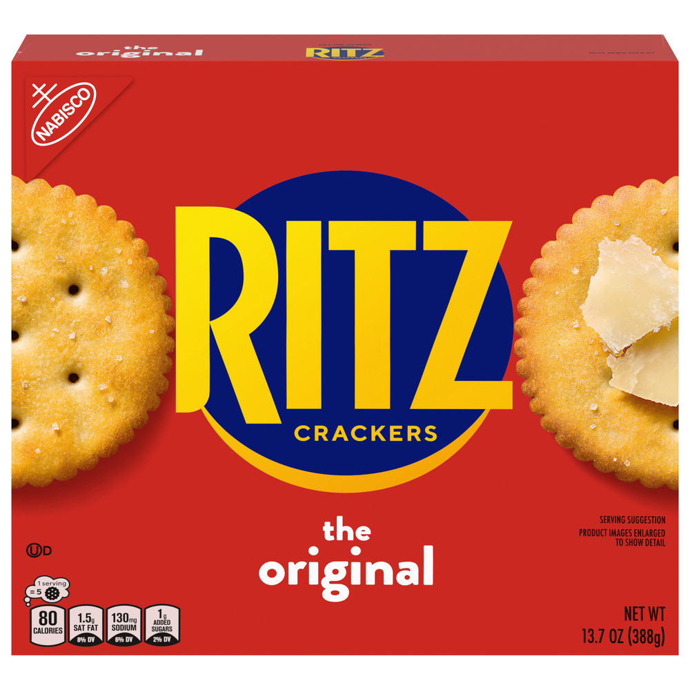 RITZ Original Crackers, Snacks for Kids and Adults, Lunch Snacks, 13.7 ...