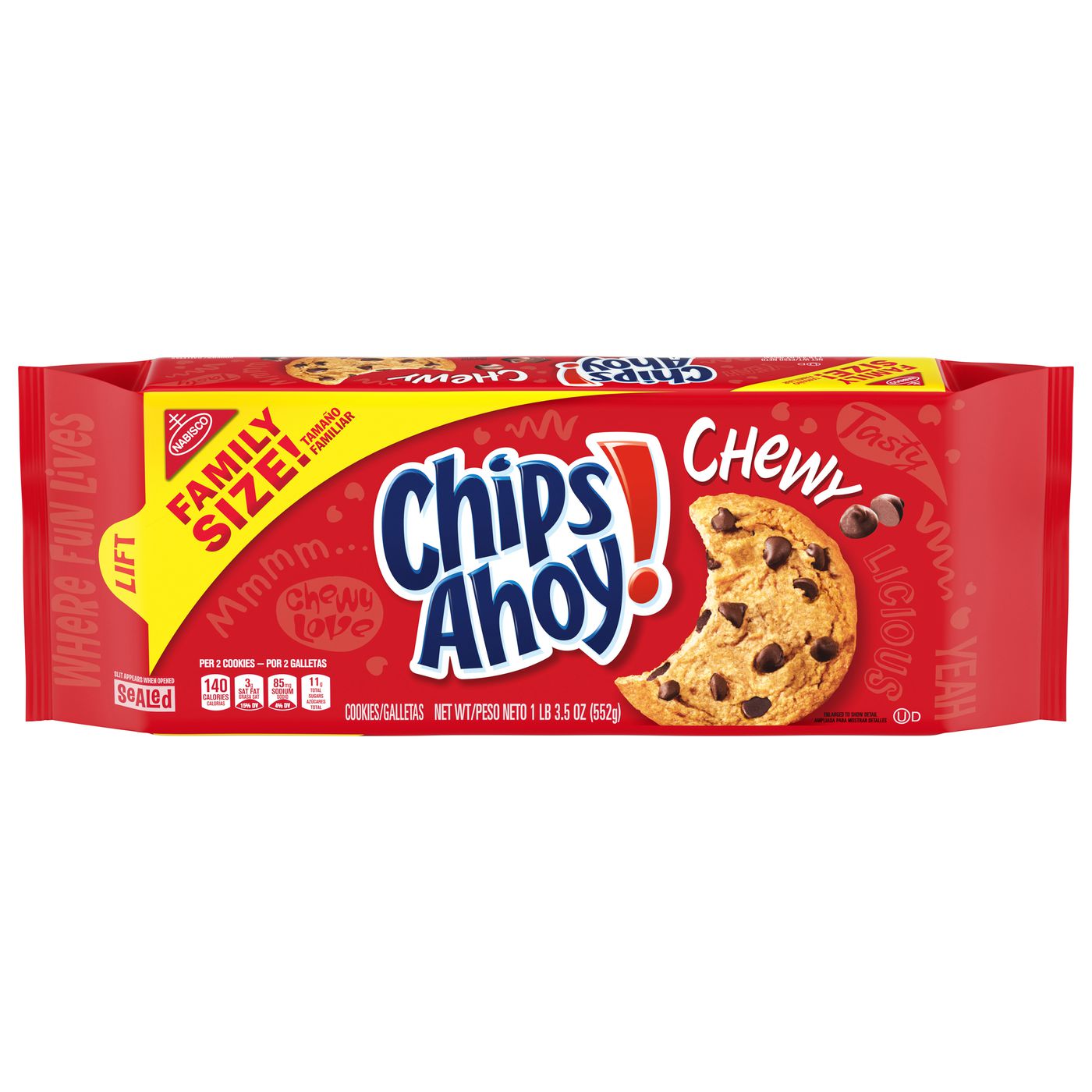 Chips Ahoy! Cookies, Chewy, Family Size!-Main