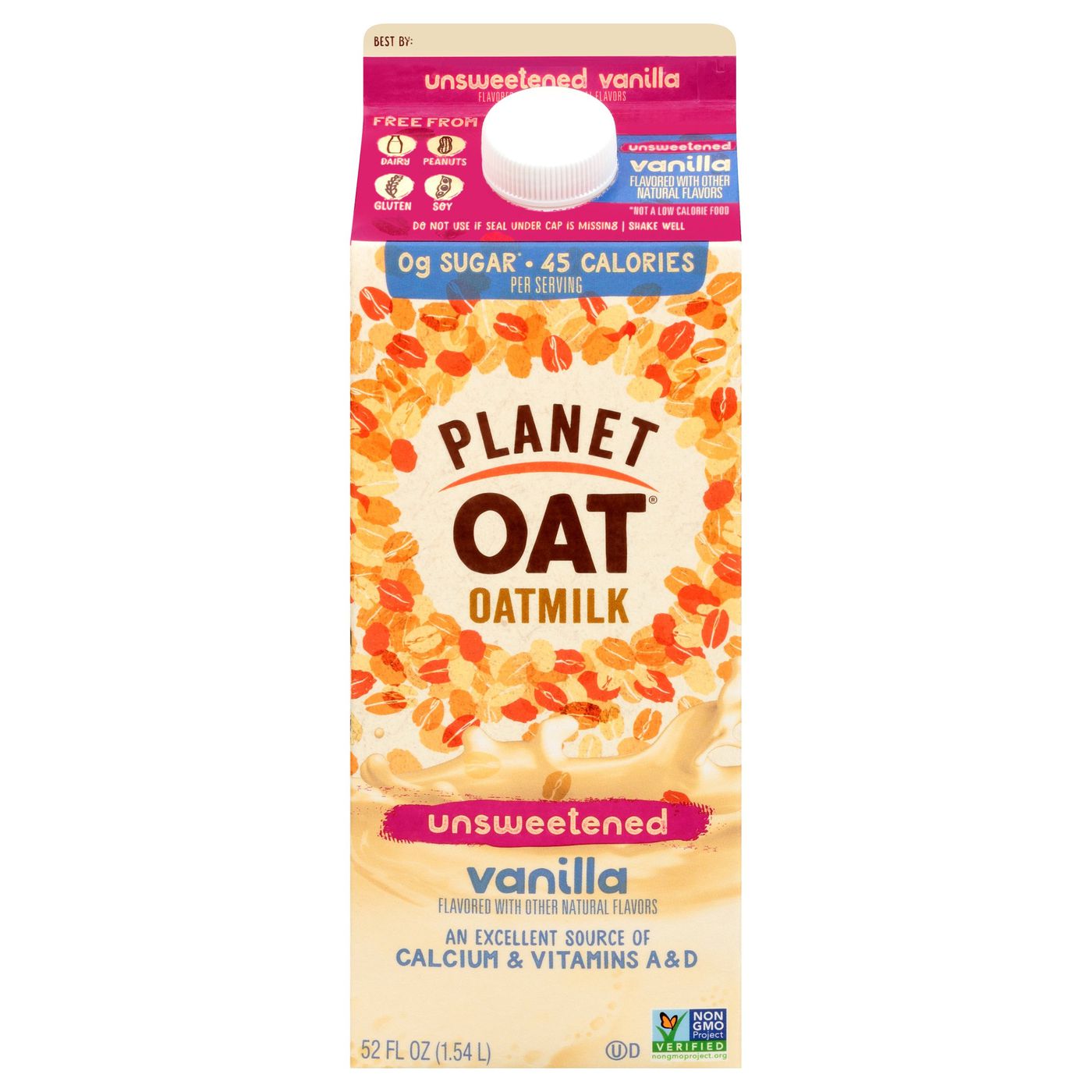 Planet Oat Oatmilk, Vanilla, Unsweetened-Main