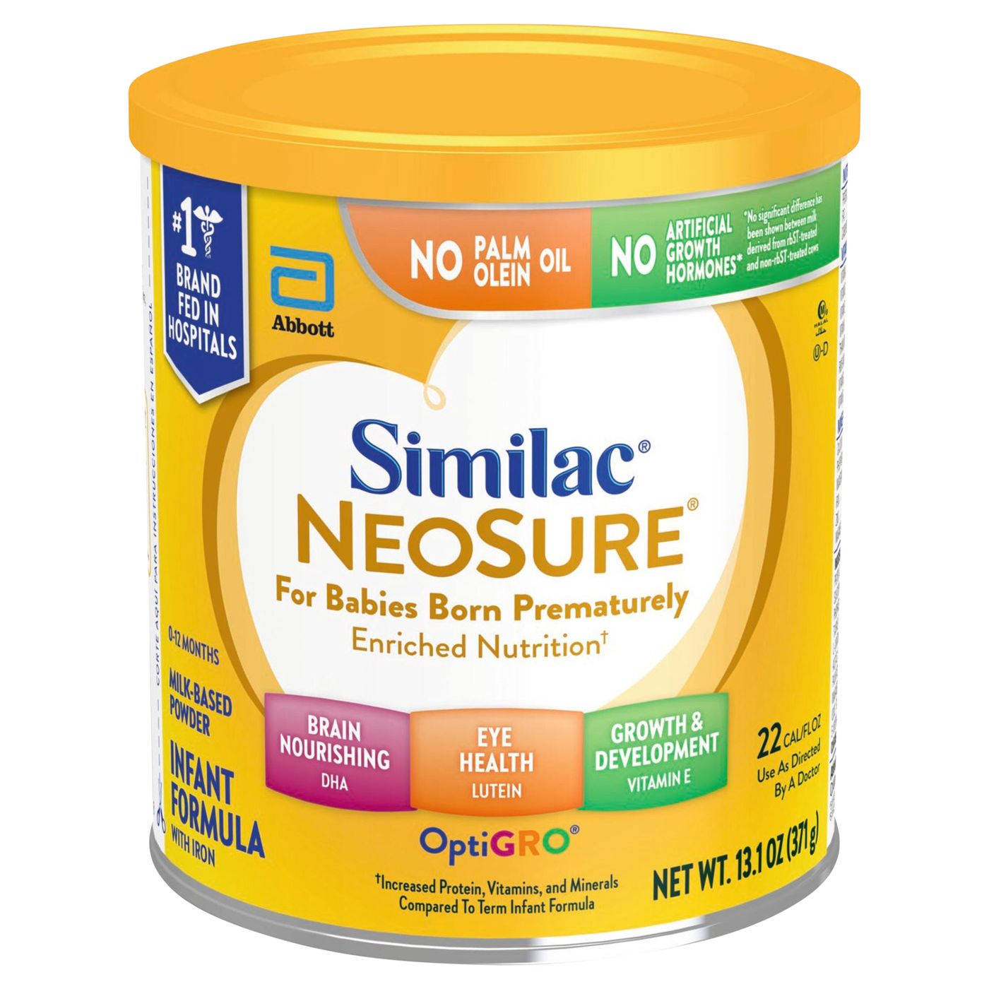 Similac NeoSure Infant Formula with Iron, OptiGro, Milk-Based Powder, 0-12 Months-Main