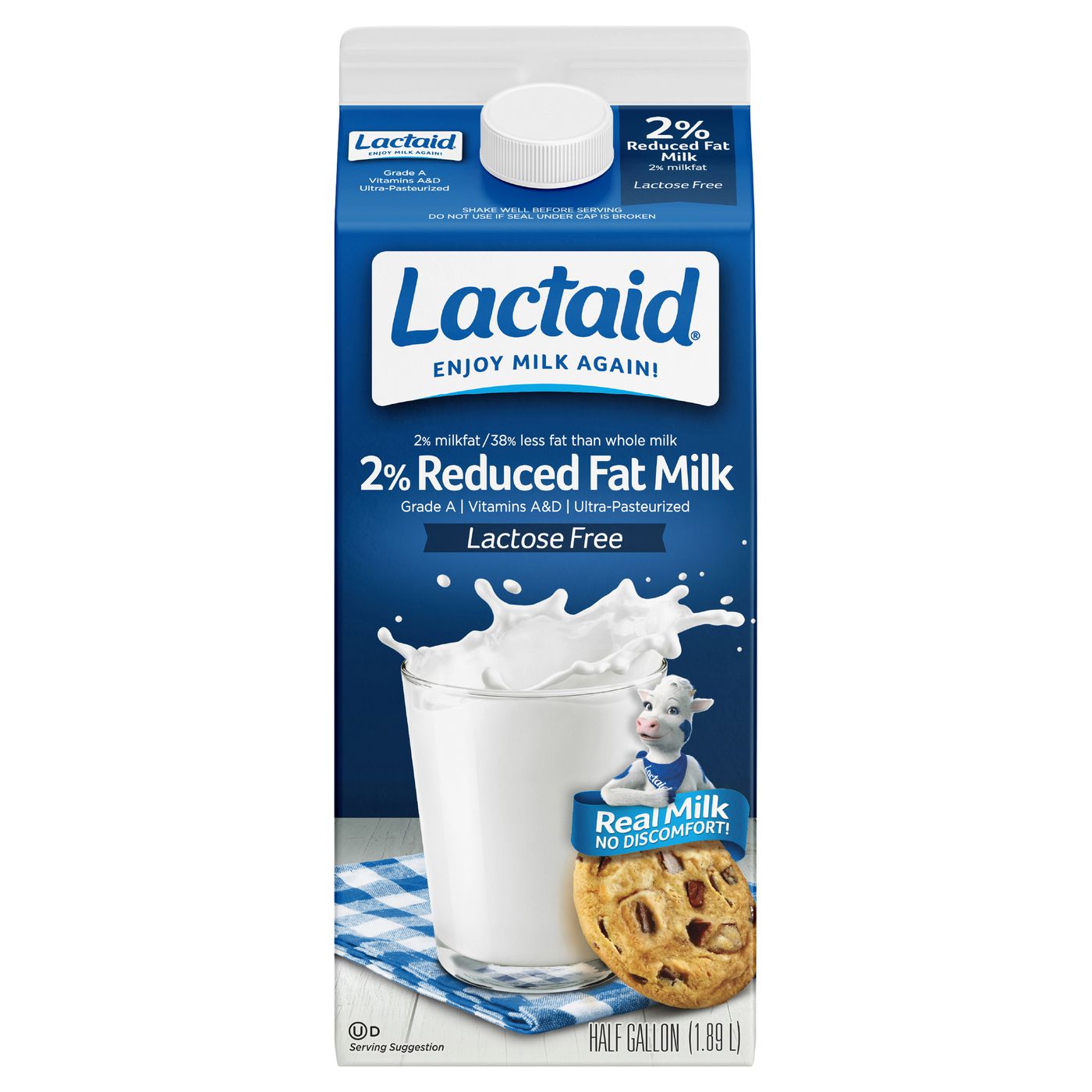 Lactaid Milk, 2% Reduced Fat, Lactose Free-Main