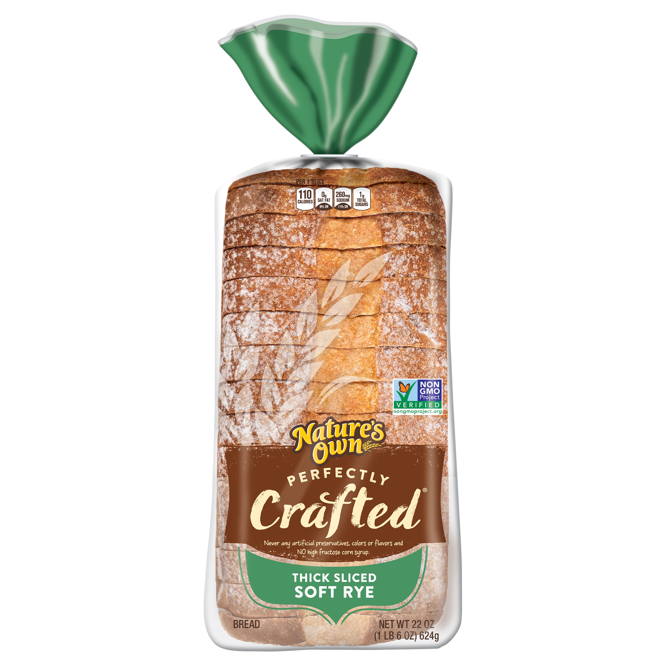 Nature's Own Perfectly Crafted Perfectly Crafted Soft Rye, Thick Sliced ...