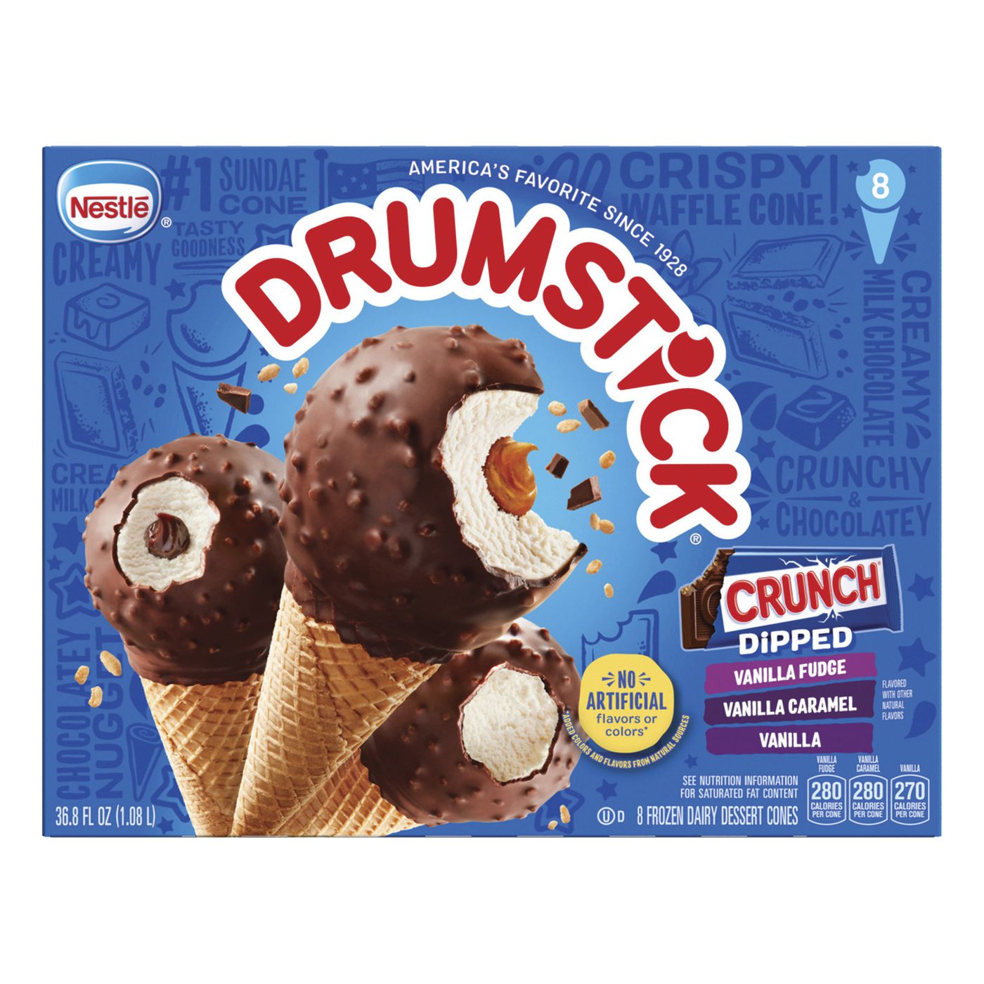 Nestle Drumstick Dessert Cones, Crunch Dipped-Main