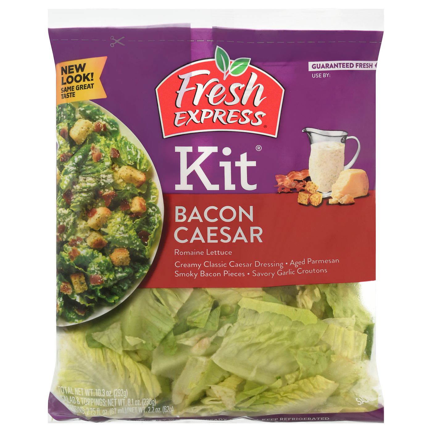 Fresh Express Kit Salad Kit, Bacon Caesar-Main
