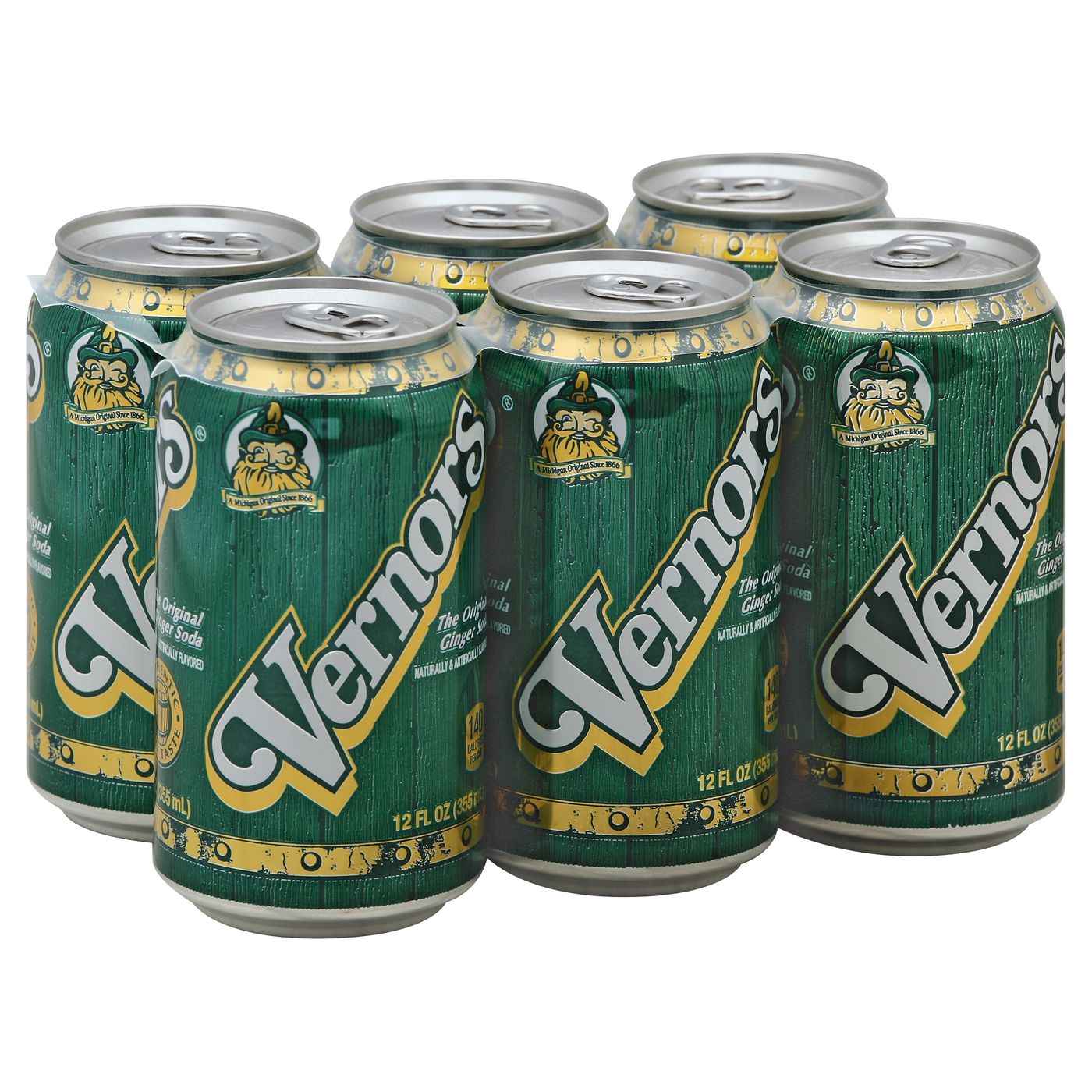 Vernors Zero Sugar Ginger Ale Soda Pop, 12 Fl Oz, 12 Pack, 10/27/2023