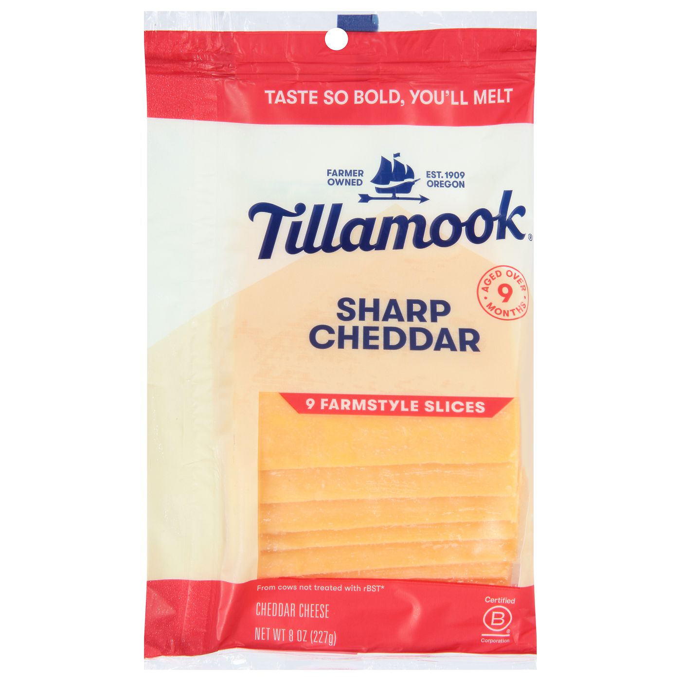 Tillamook Cheese Slices Sharp Cheddar Farmstyle Main Tillamook Cheese Slices Sharp Cheddar Farmstyle Main