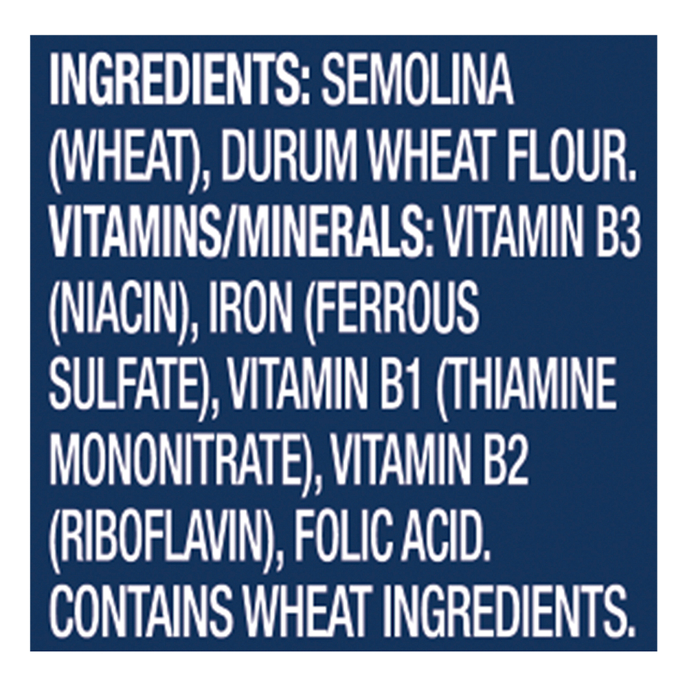 Barilla Fettuccine Pasta-Ingredients