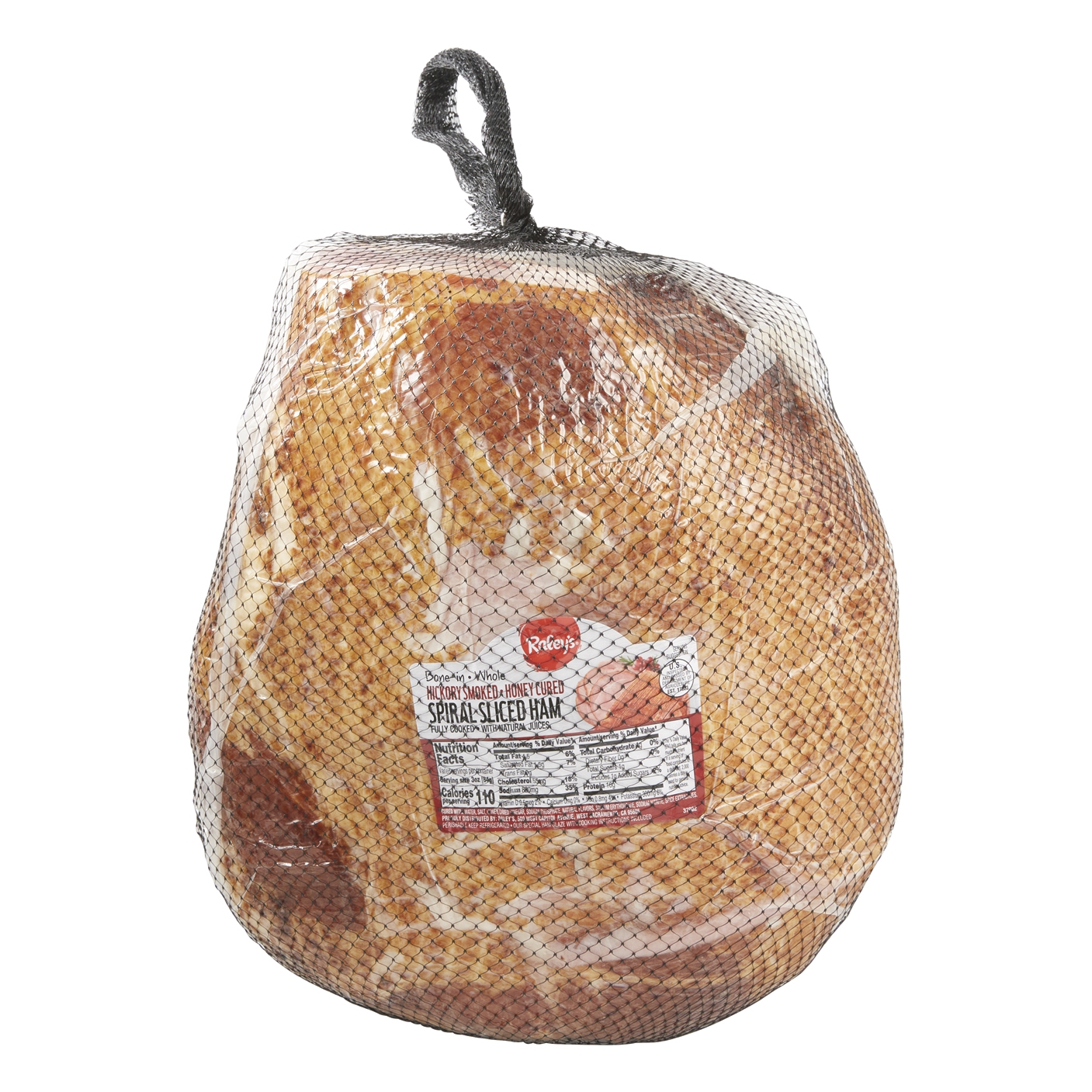 Raley's Bone-in Spiral Sliced Ham, Whole