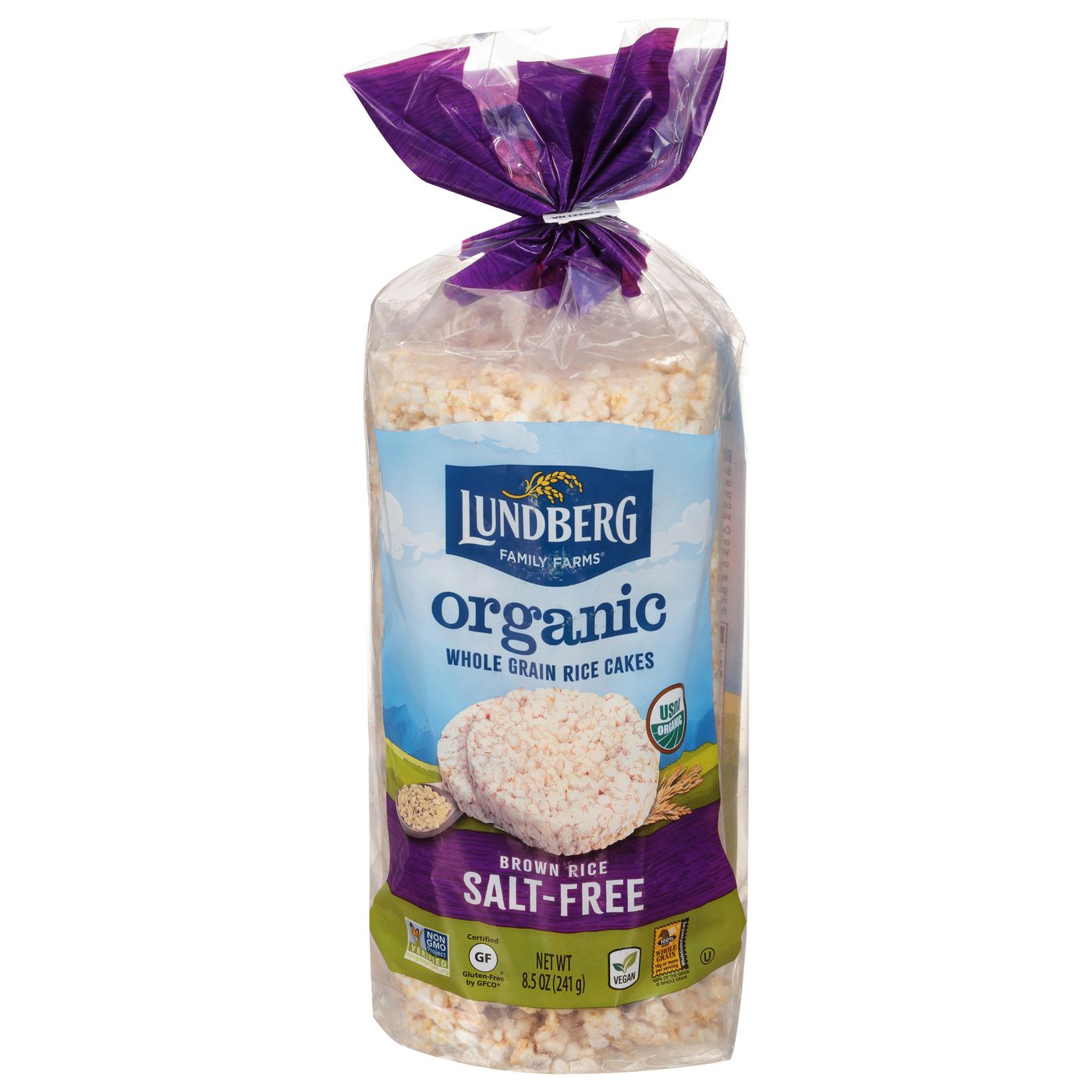 Lundberg Family Farms Rice Cakes, Organic, Whole Grain, Brown Rice ...