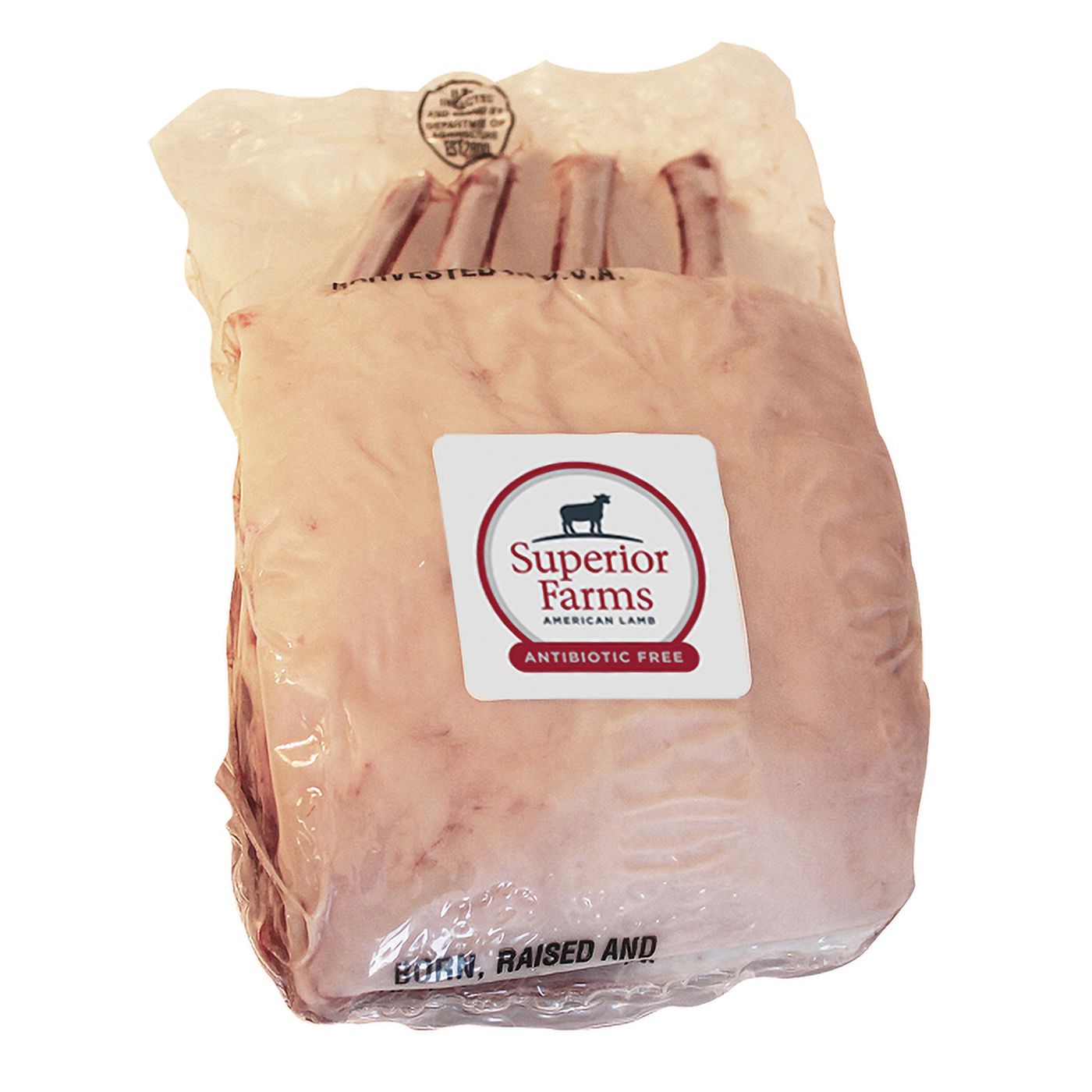 Superior Farms American Lamb Half Rack, Antibiotic Free-Main