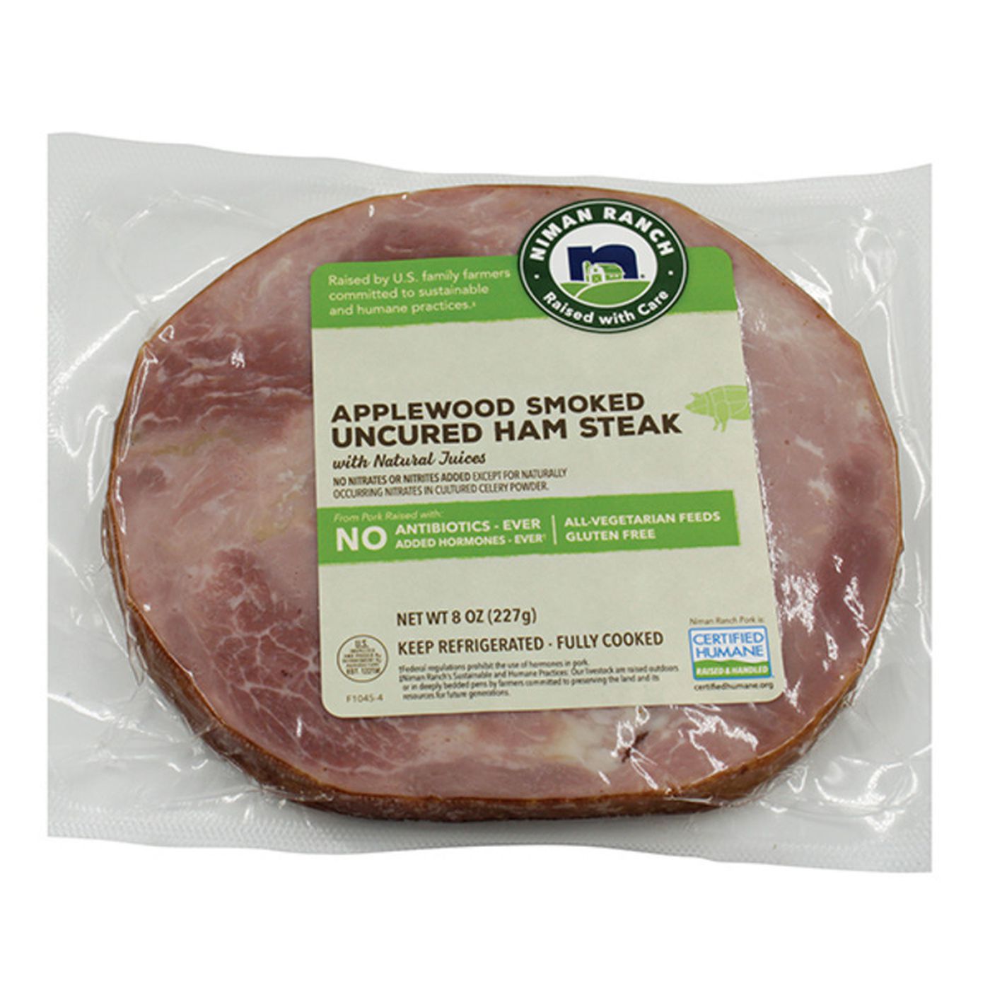 NIMAN RANCH UNCURED ABF APPLEWOOD SMOKED HAM STEAK-Main