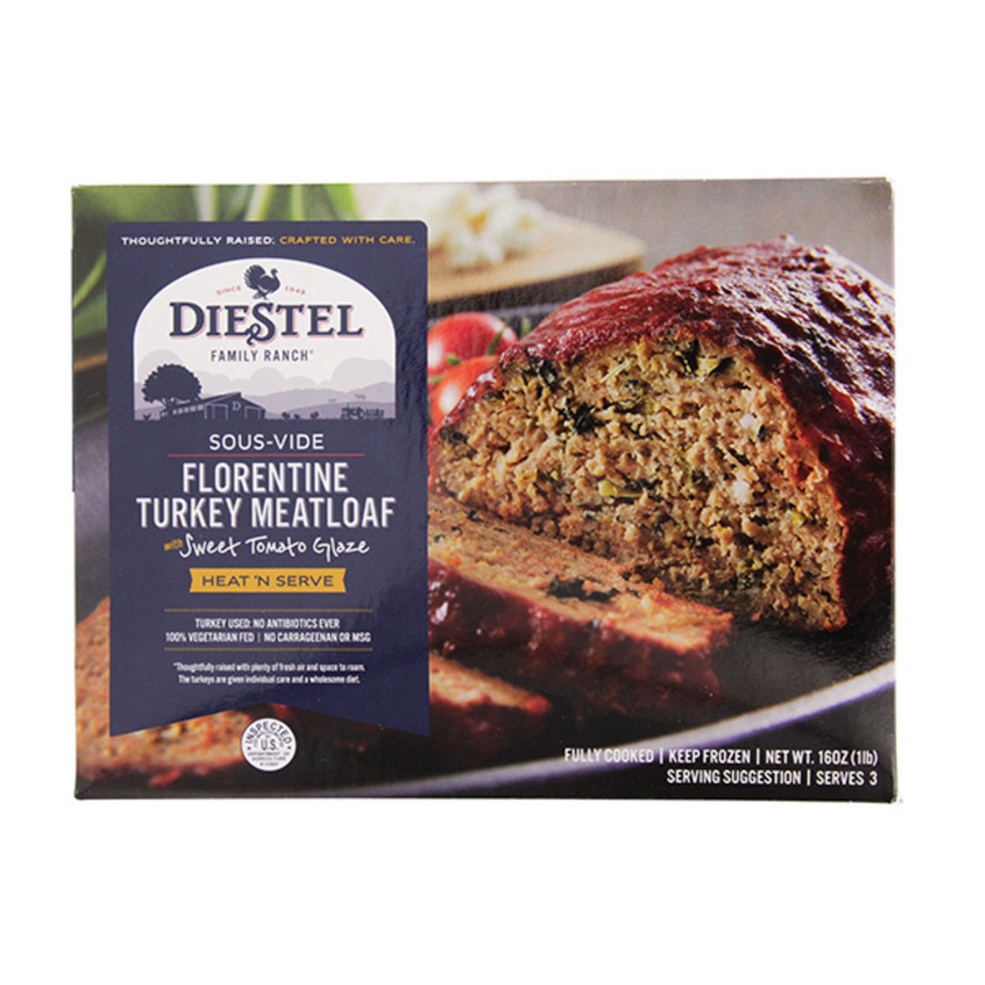 Diestel Family Ranch Florentine Turkey Meatloaf-Main