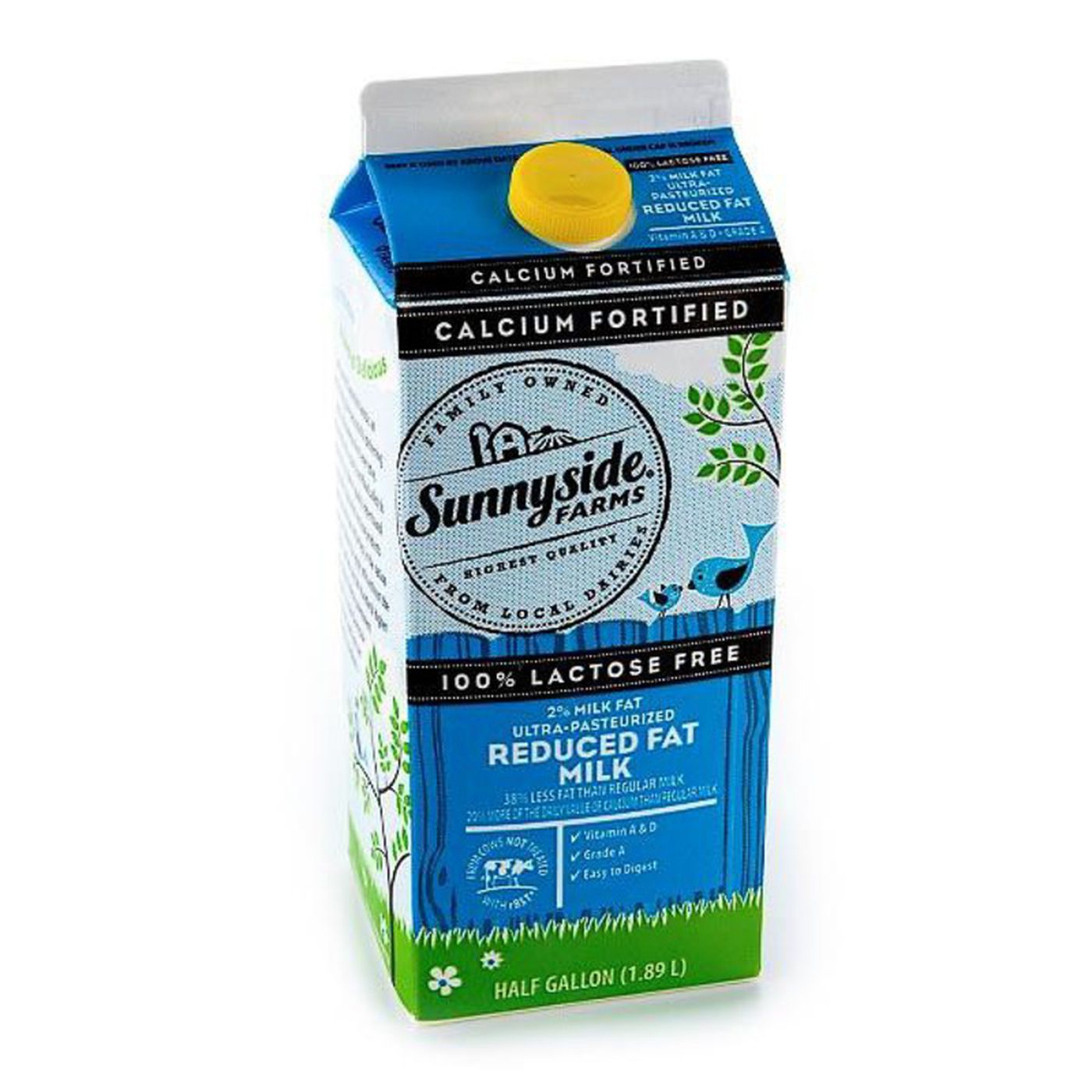 Sunnyside Farms Lactose Free Reduced Fat Milk, 2%-Main