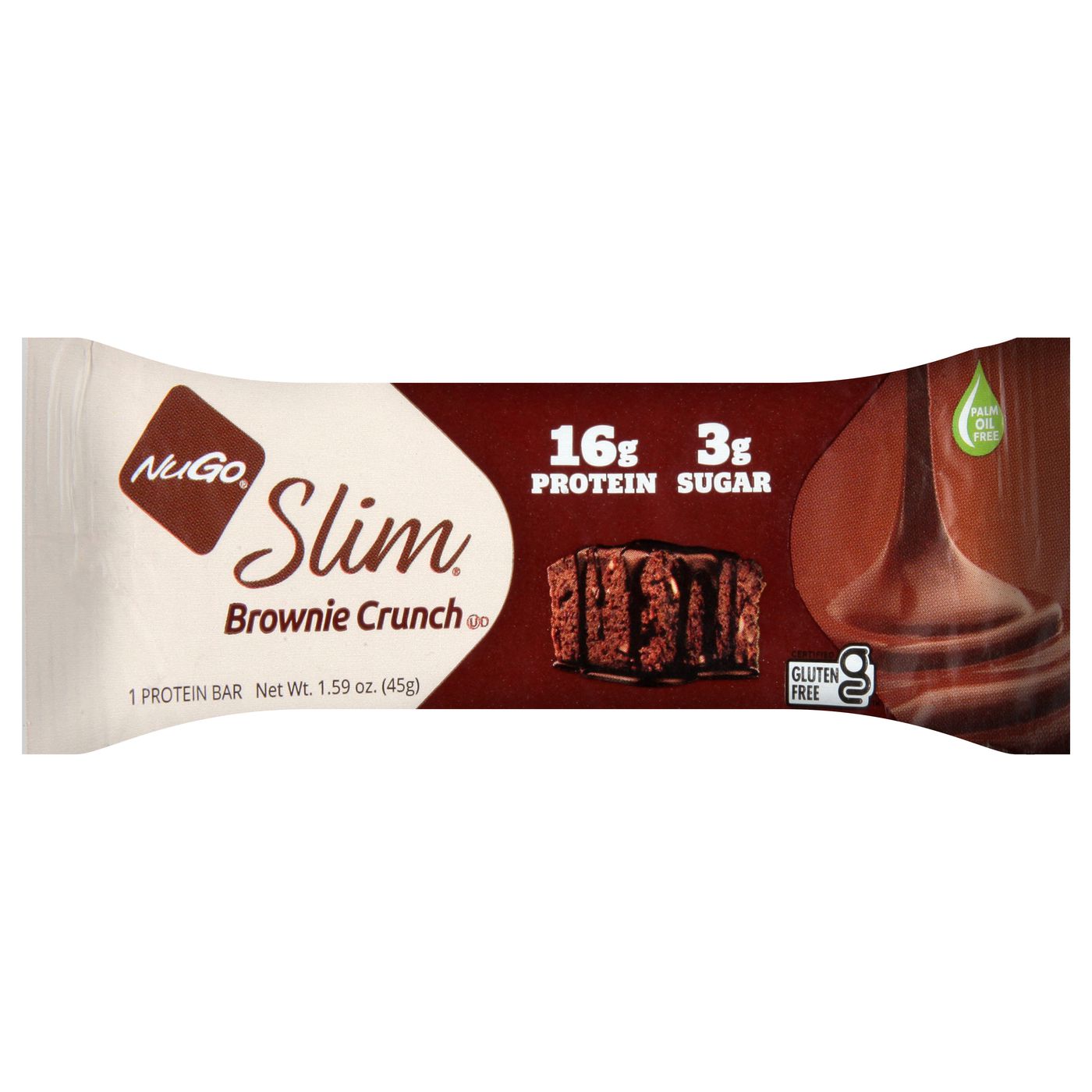 NuGo Slim Protein Bar, Brownie Crunch-Main