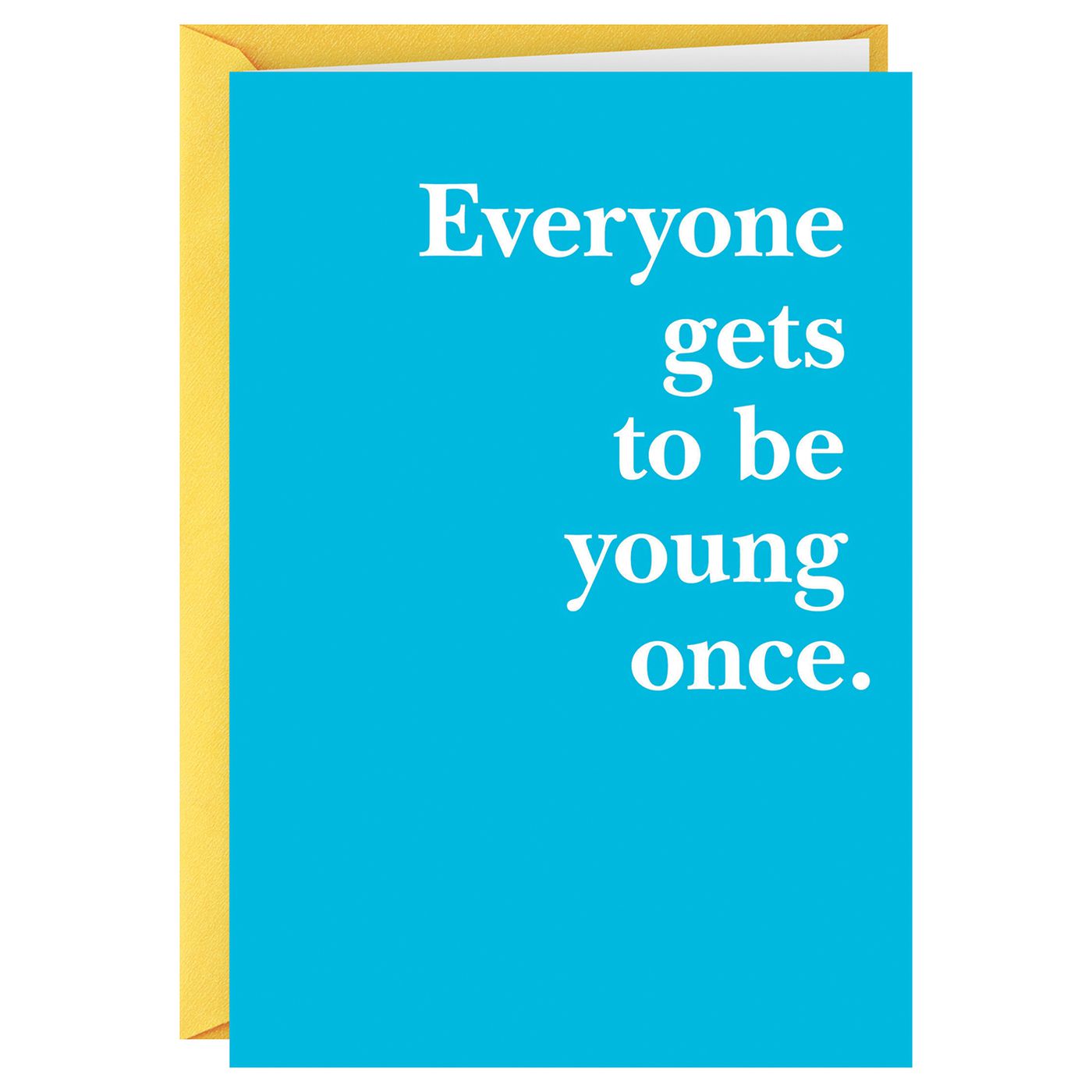 Hallmark Shoebox Funny Birthday Card (Young Once)-Main