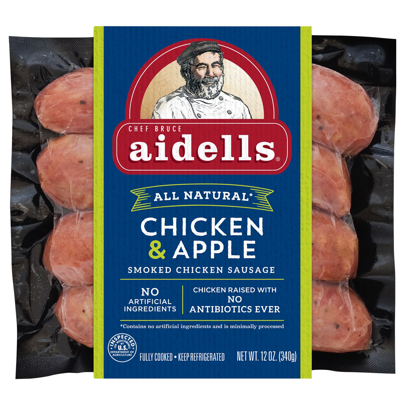 Aidells Smoked Chicken and Apple Sausage Links-Main