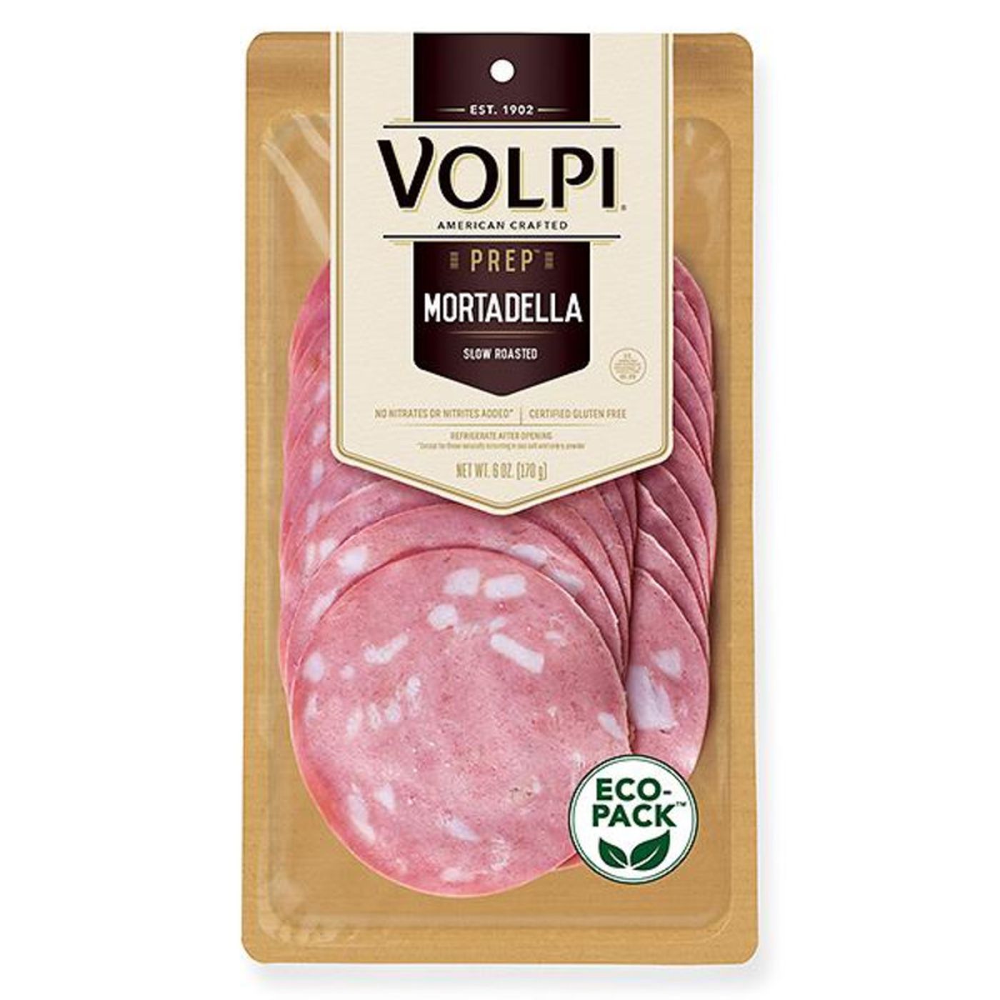 sliced mortadella