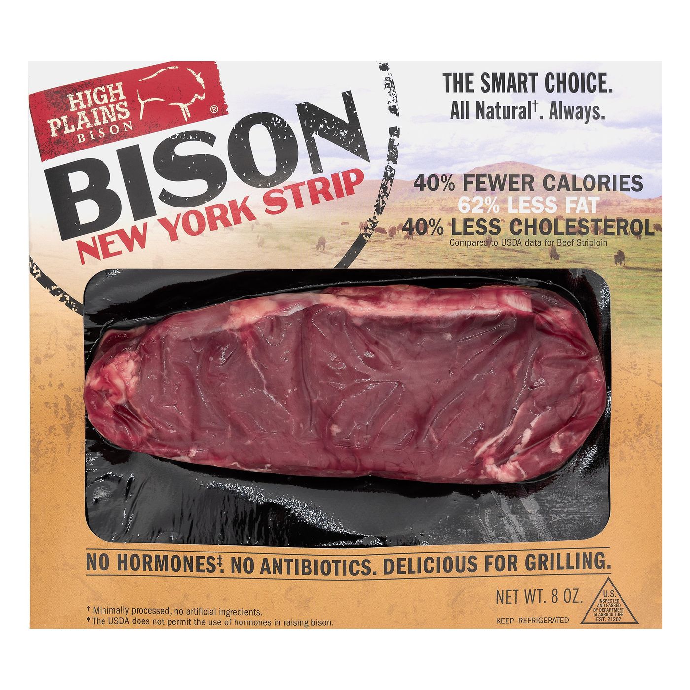 High Plains Bison, Bison New York Strip-Main