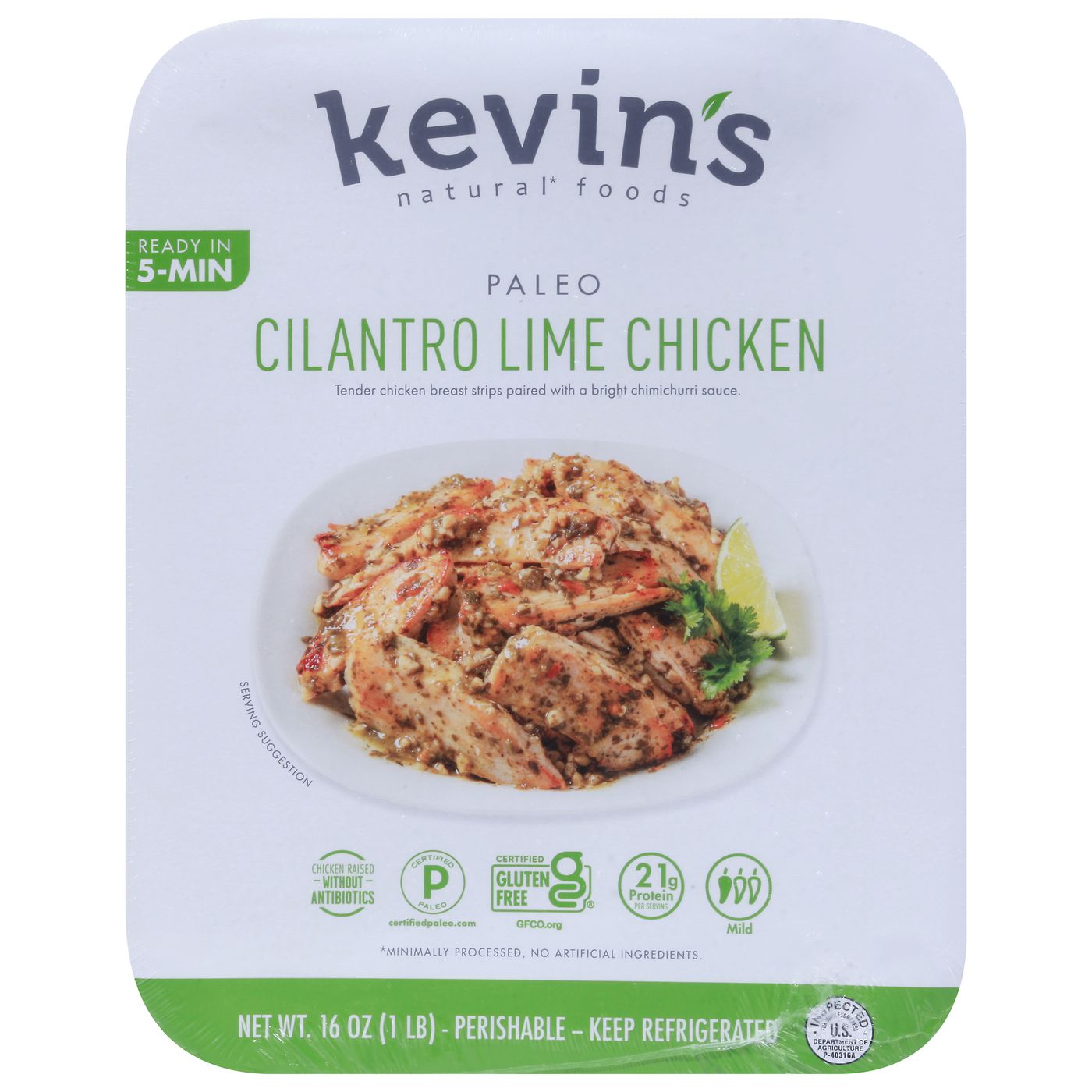 Kevin's Natural Foods Cilantro Lime Chicken, Paleo, Mild-Main