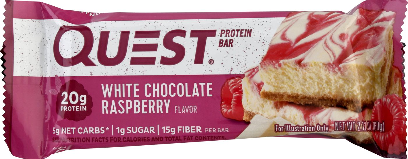 Quest Protein Bar, White Chocolate Raspberry Flavor-Main